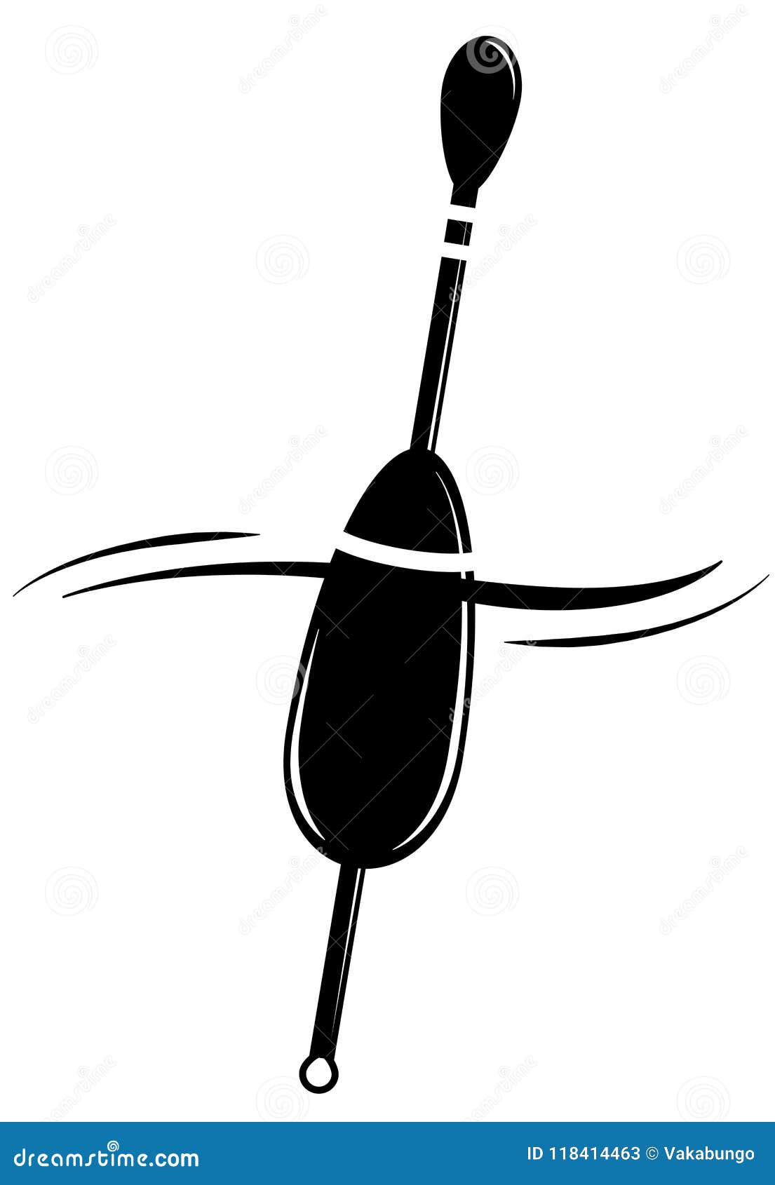 Fishing Float on the Water Vector Stock Vector - Illustration of icon ...