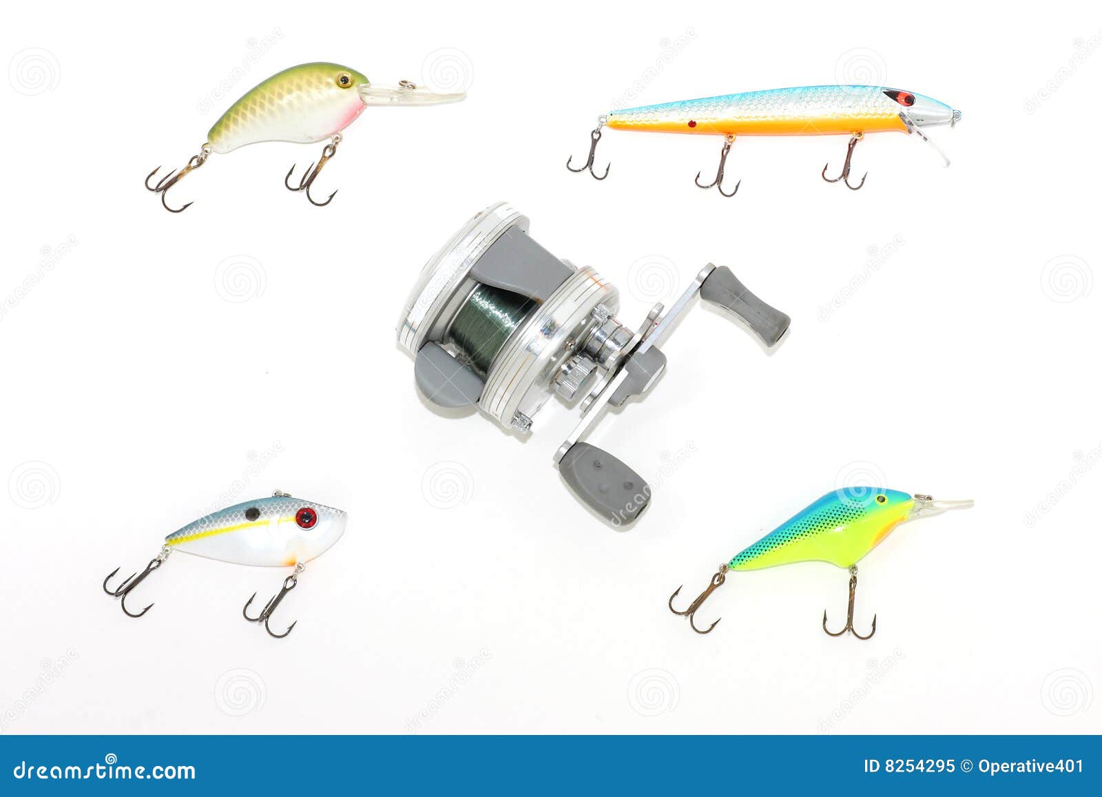Fishing gear stock image. Image of angling, crankbait - 8254295