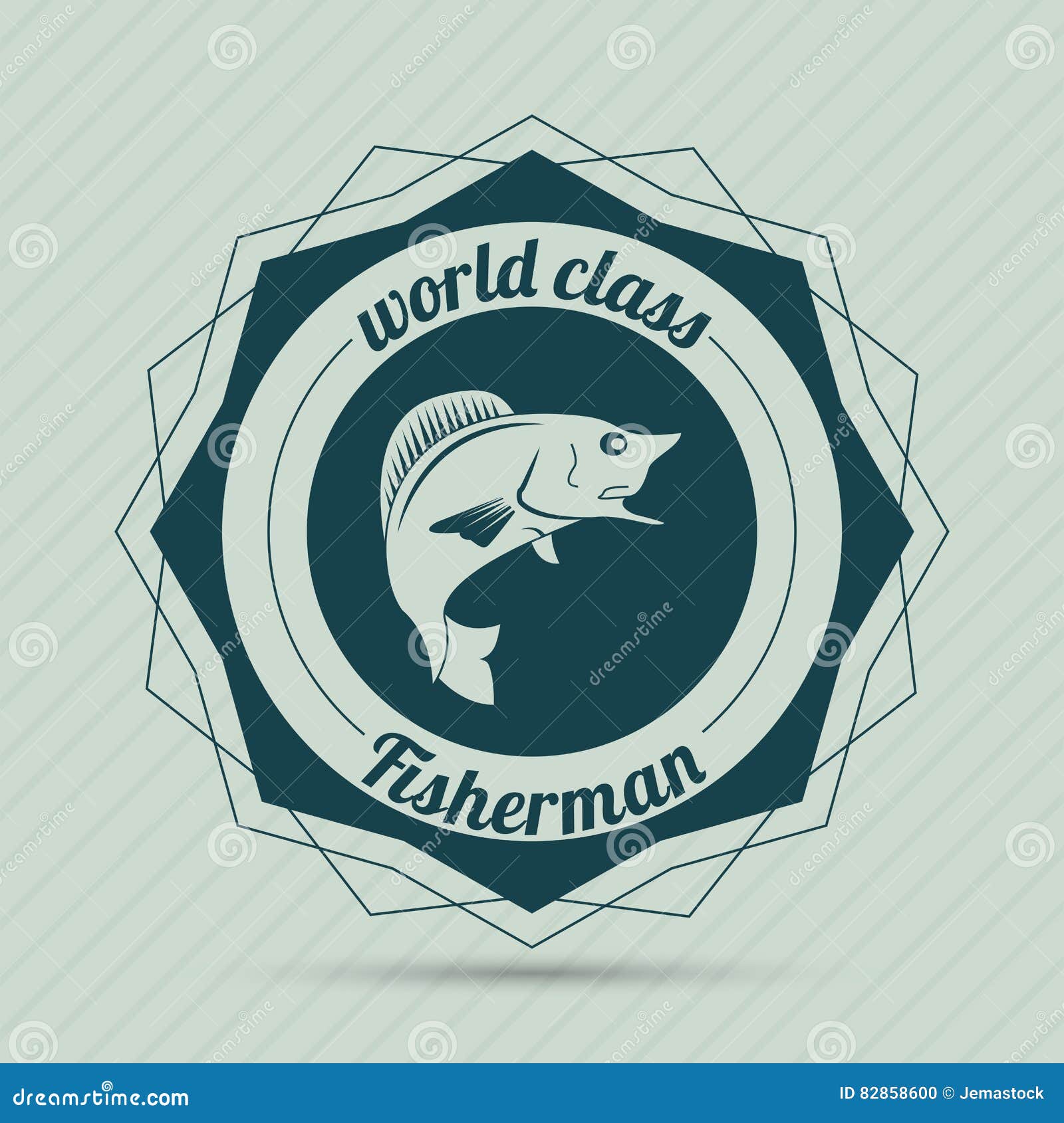 Fishing graphic design stock vector. Illustration of hobby - 82858600