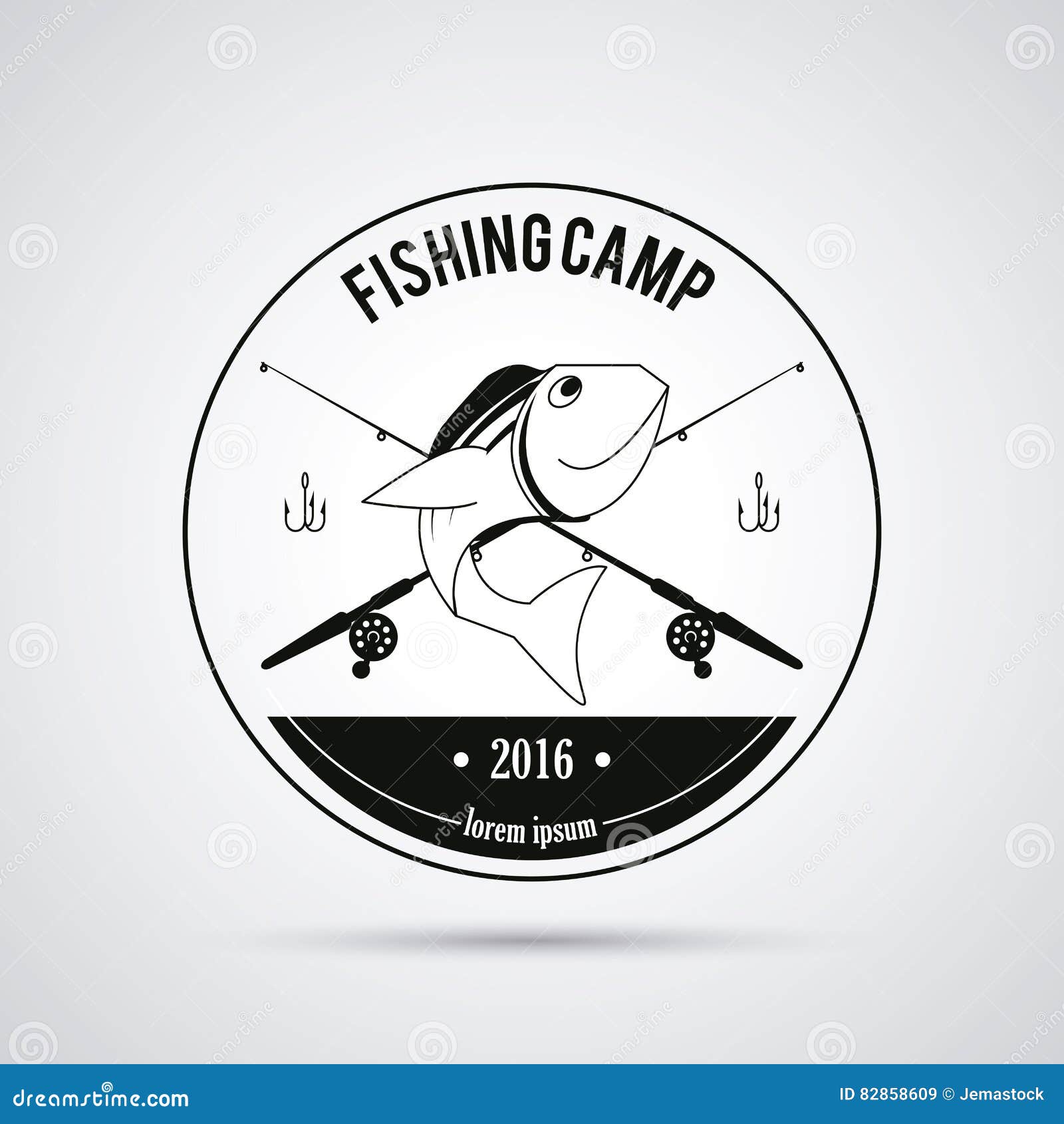 Fishing graphic design stock vector. Illustration of active - 82858609