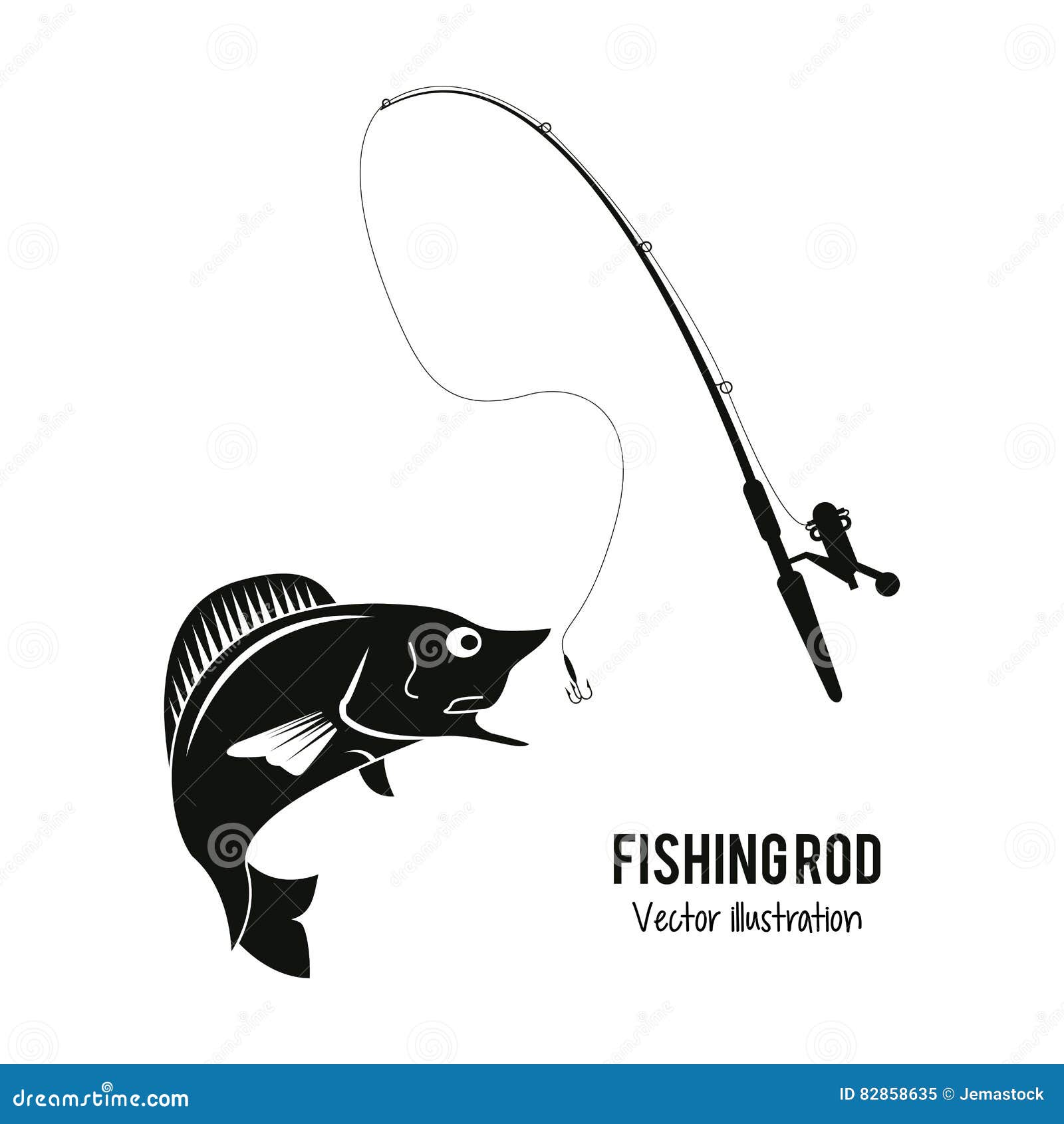 Fishing graphic design stock vector. Illustration of activity - 82858635
