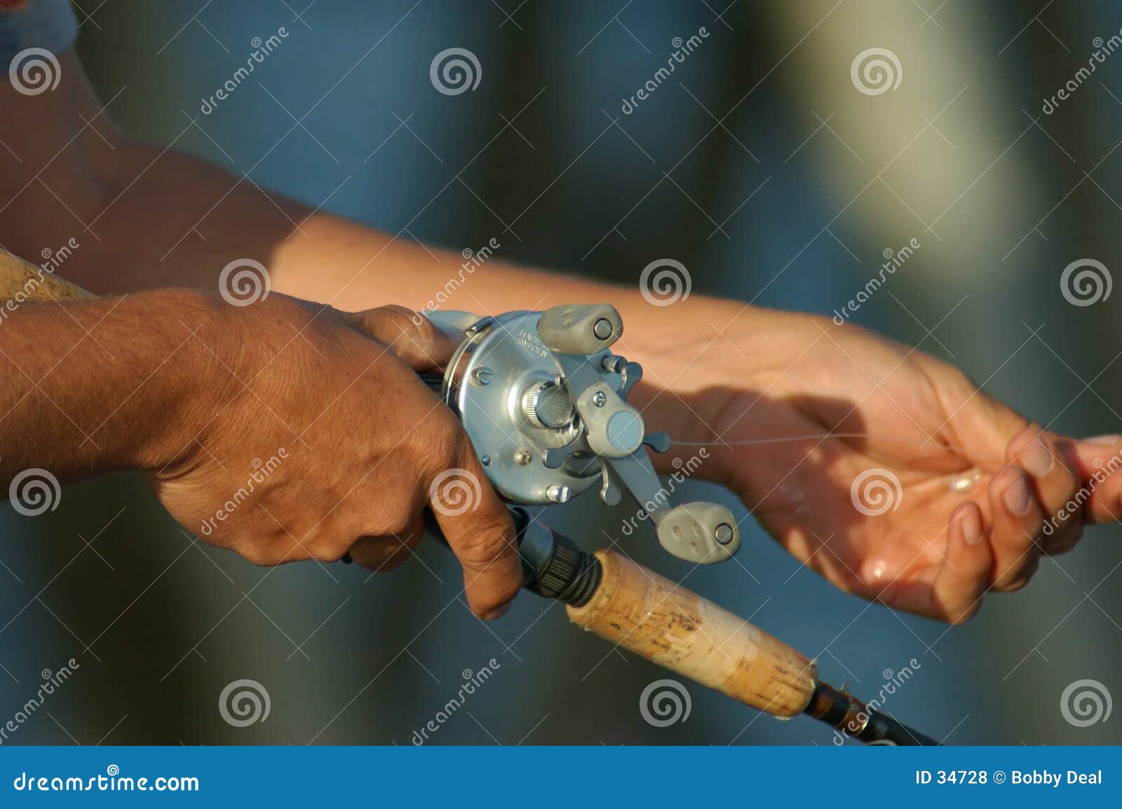 Fishing Hands stock photo. Image of angling, finger, reel - 34728