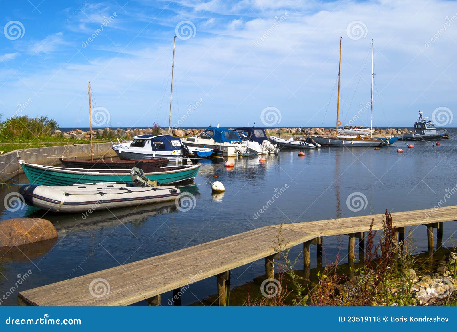 Fishing harbor stock photo. Image of hiiumaa, summer - 23519118