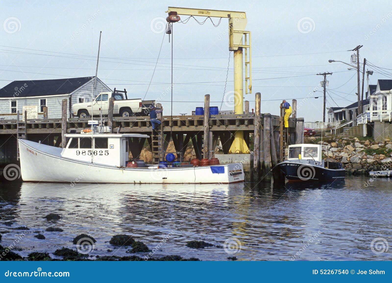 Fishing Harbor on Atlantic Ocean, Sakonnet, RI Editorial Image - Image ...