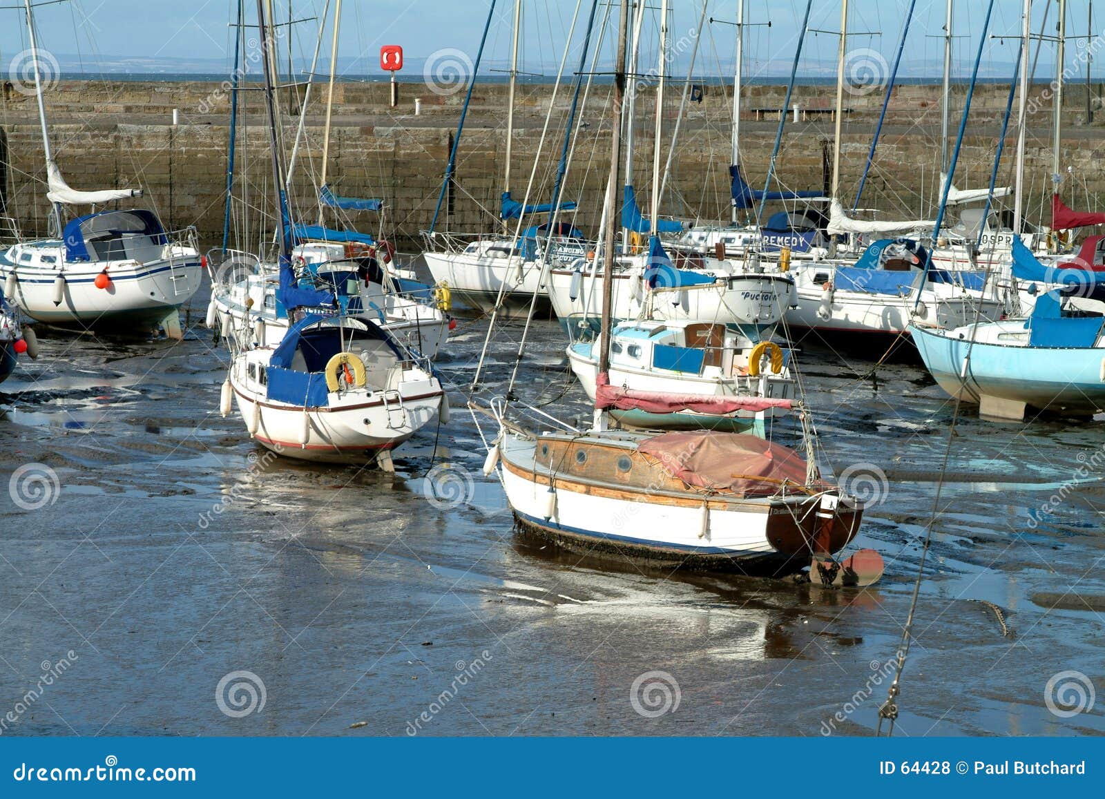 Fishing Harbour - Edinburgh, Scotland Stock Photo - Image of wall ...
