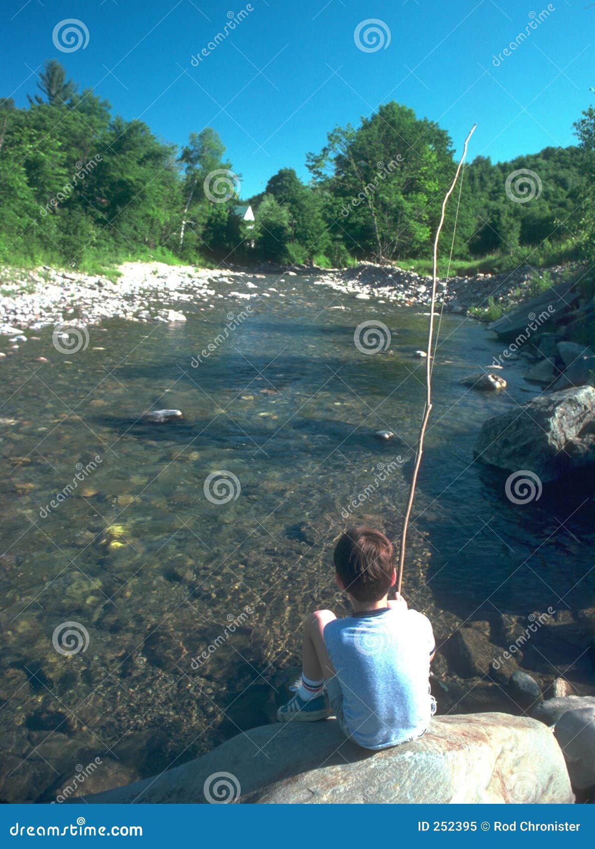 Fishing Hole stock image. Image of water, stick, river - 252395