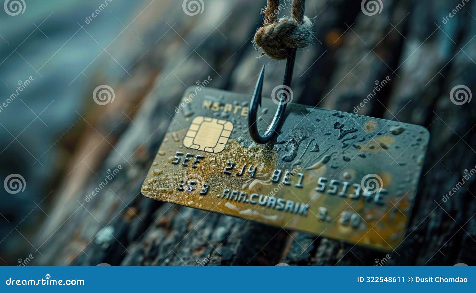 A Fishing Hook and a Credit Card, Symbolizing Phishing Attacks and the ...