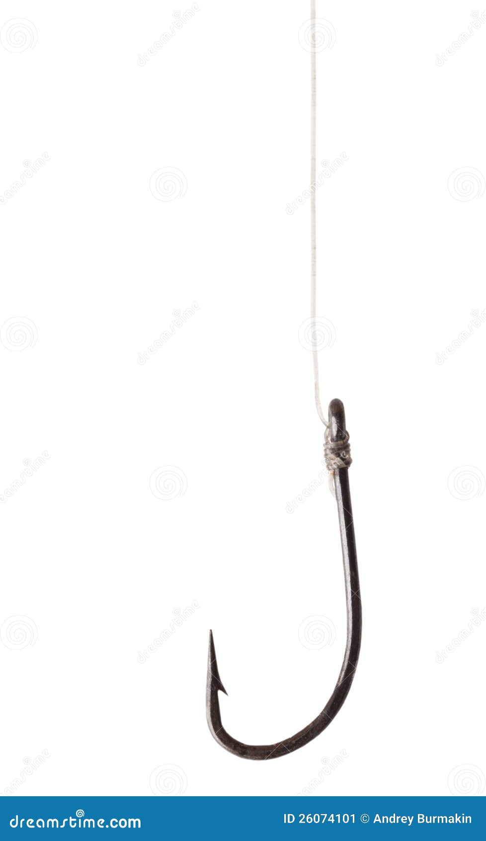 Fishing hook isolated stock image. Image of fishinghook - 26074101