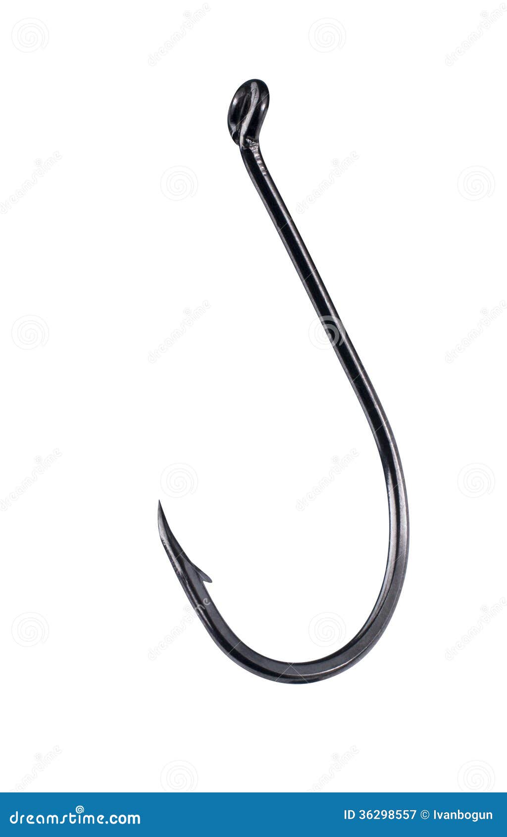 Fishing Hook Isolated. Clipping Path Stock Image - Image of fishing ...