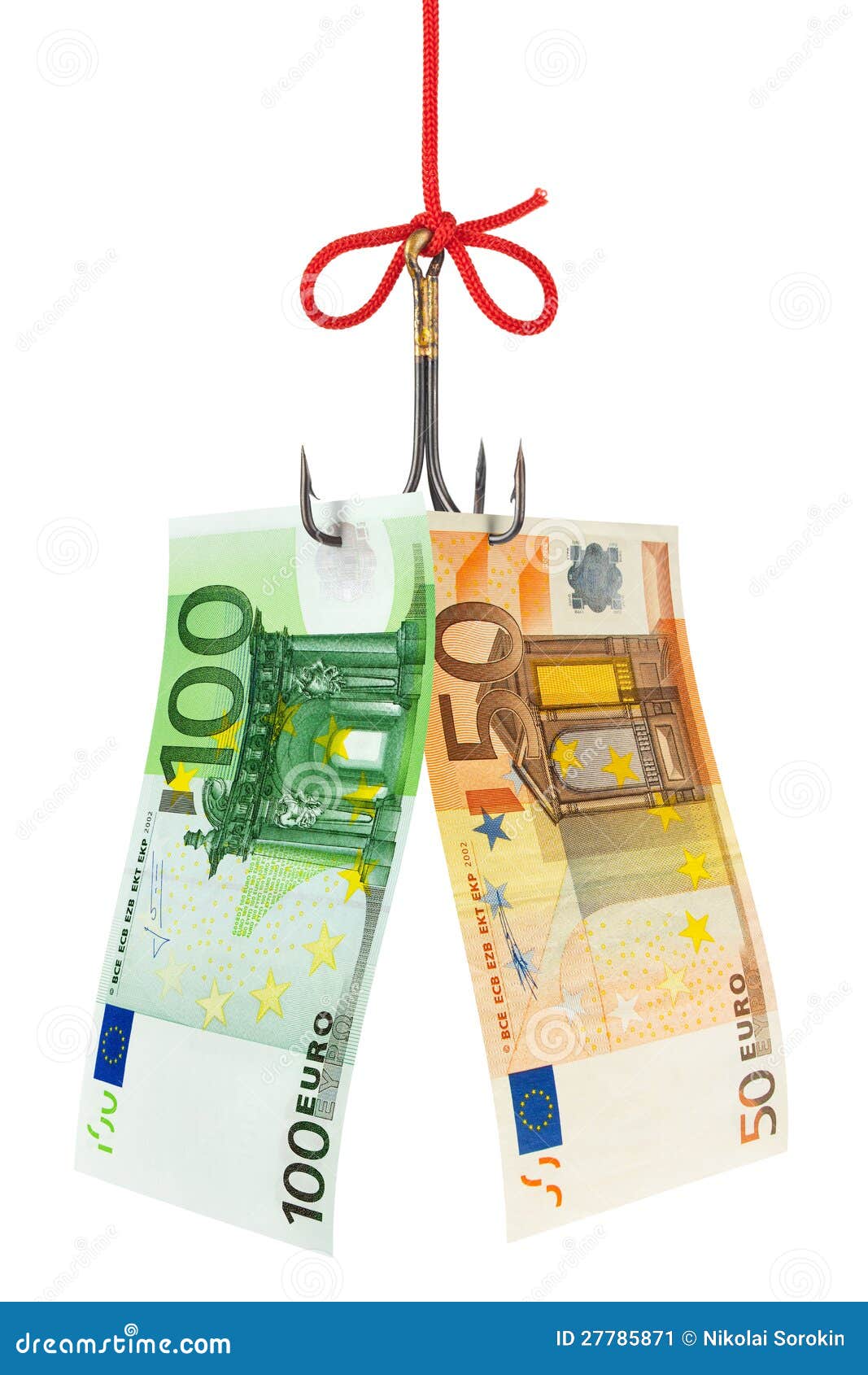 Fishing hook and money stock image. Image of business - 27785871