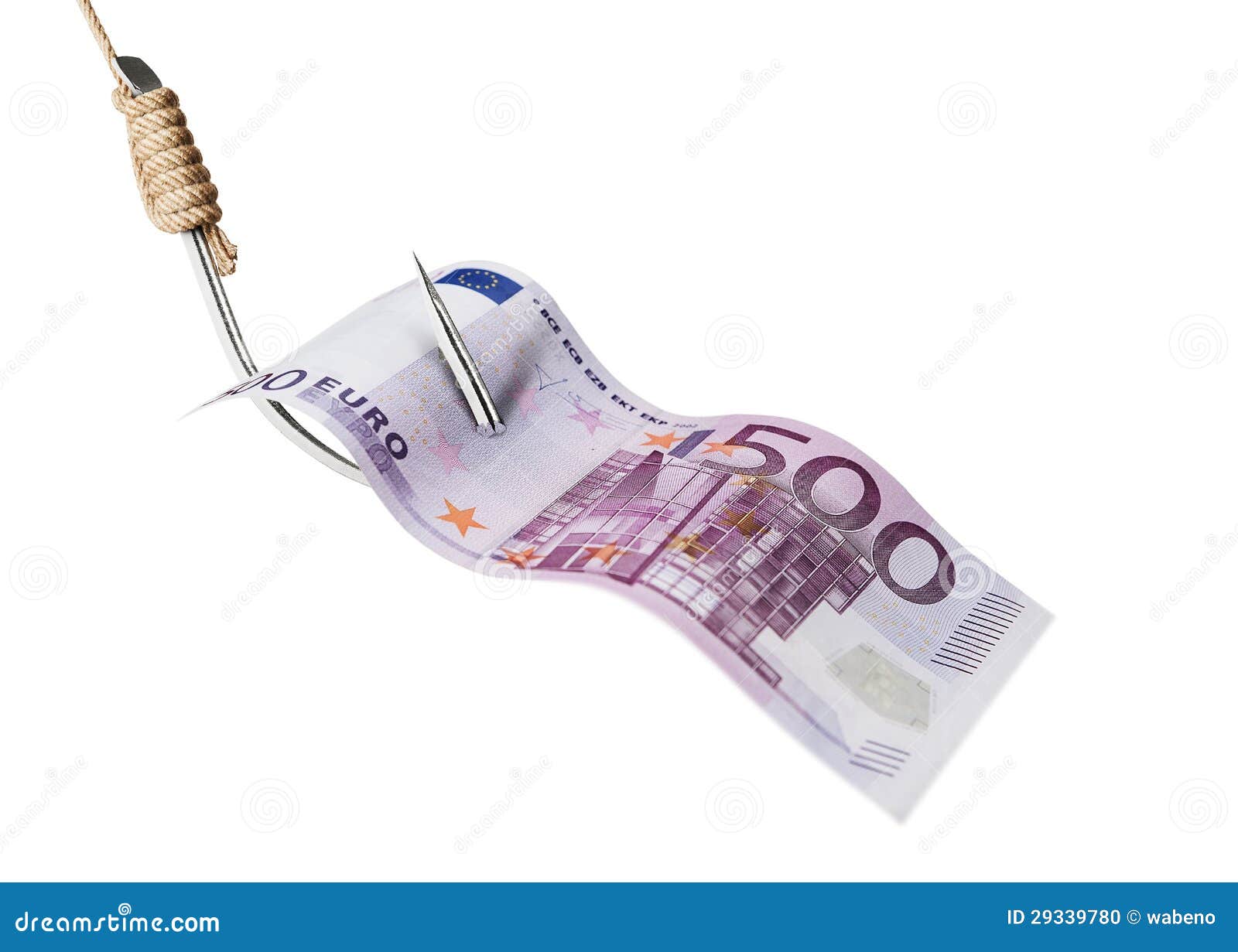 Fishing hook and money stock photo. Image of business - 29339780