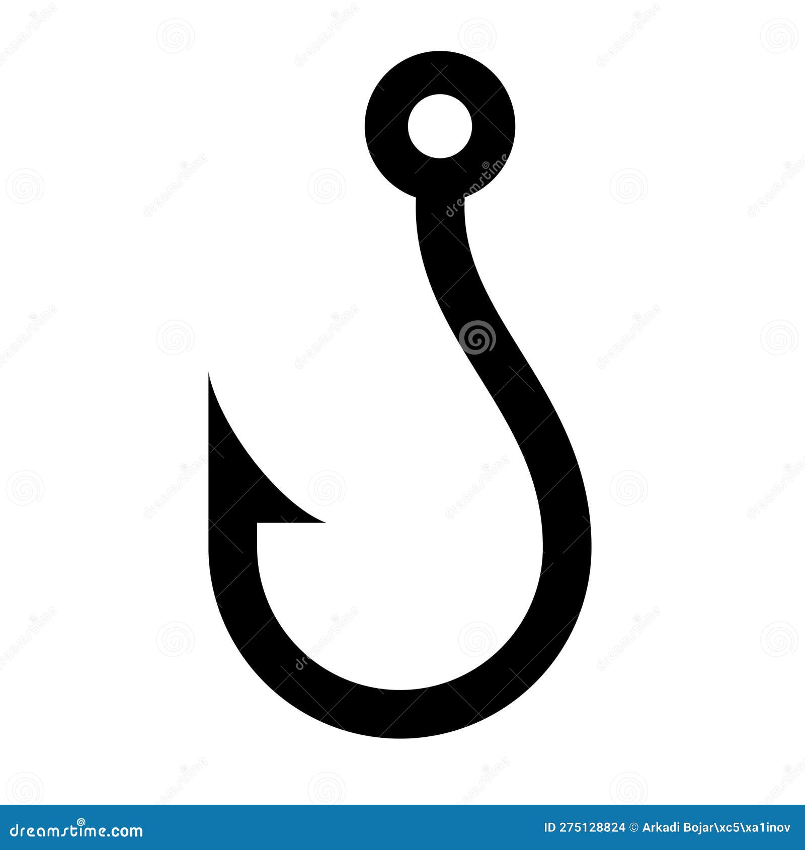 Caution Fishing Area Symbol Sign ,Vector Illustration, Isolate On White ...