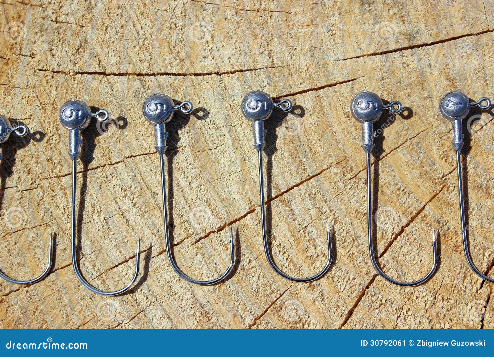 Fishing hooks stock image. Image of wooden, angling, hook - 30792061