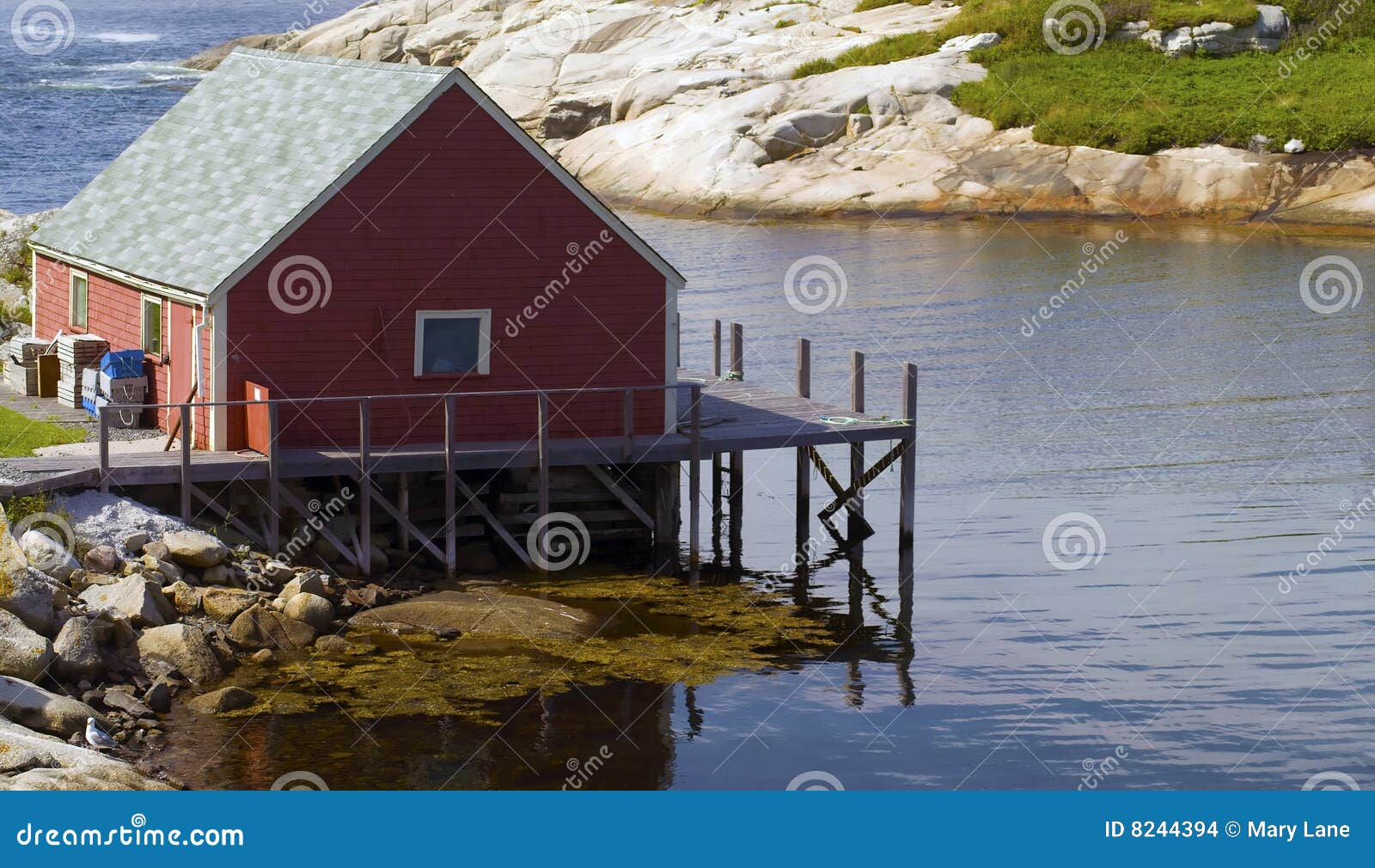 Fishing Hut stock photo. Image of canada, nova, ocean - 8244394