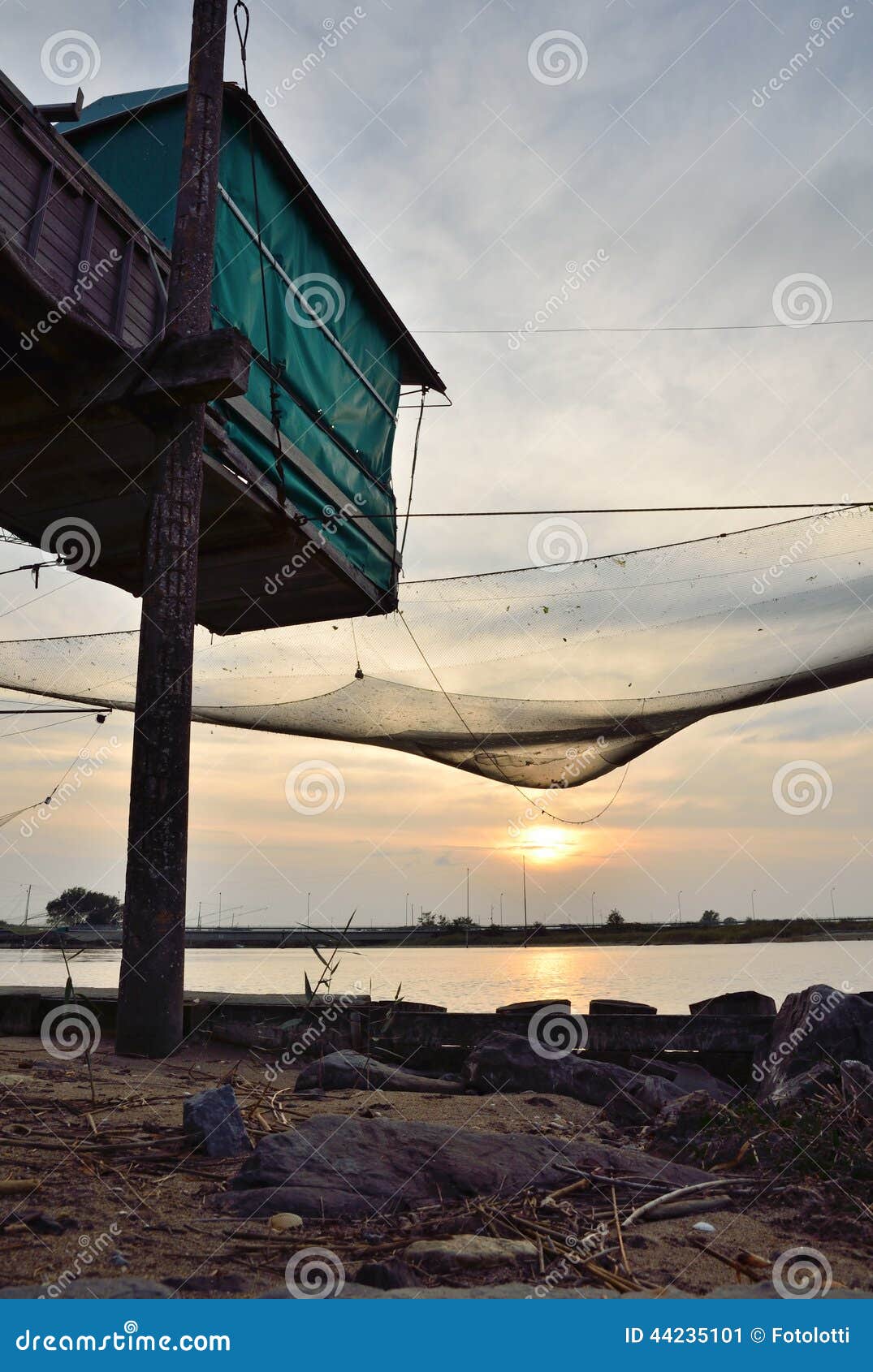 Fishing hut stock image. Image of landscape, building - 44235101