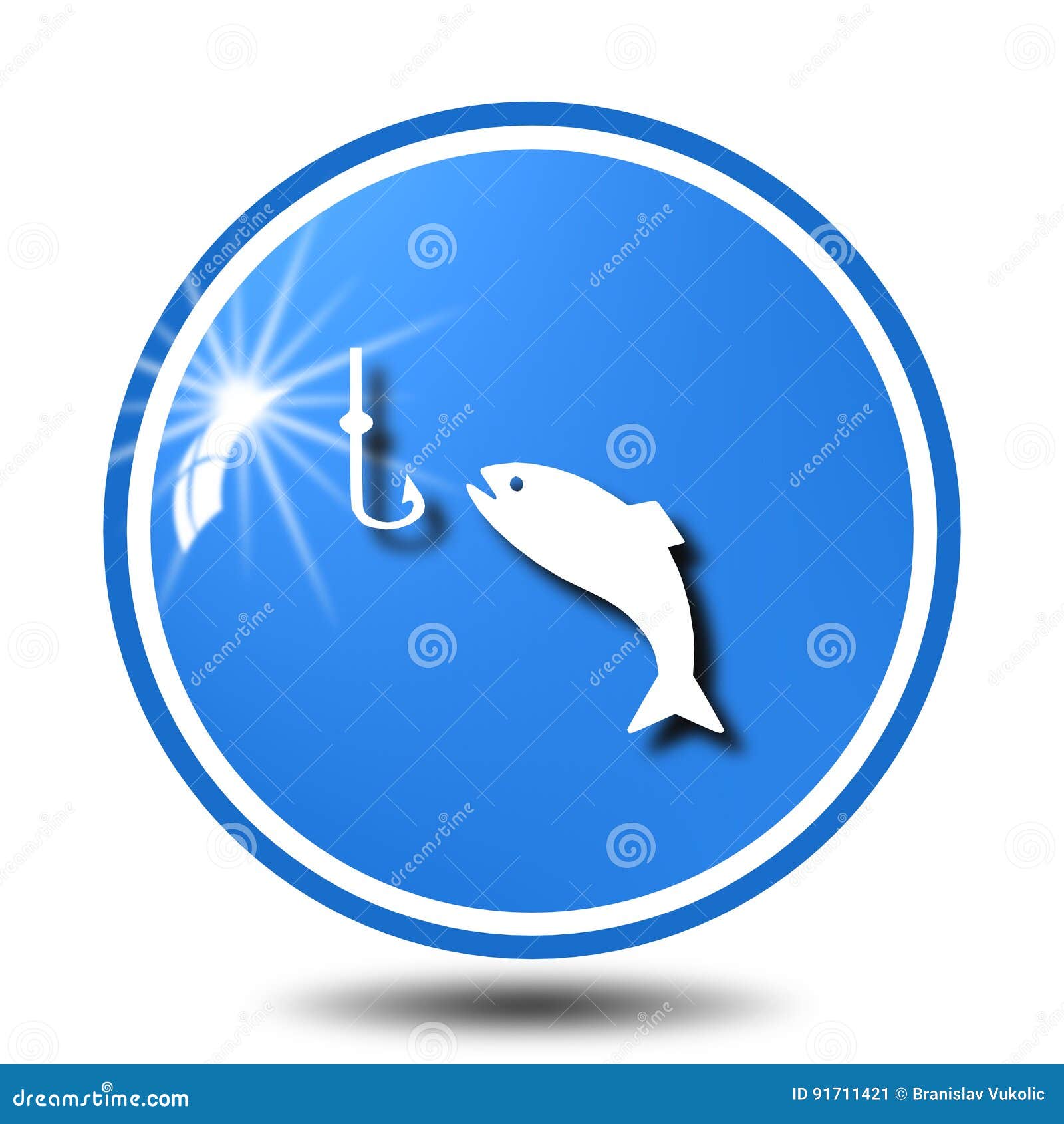 Fishing Icon,sing,illustration Stock Illustration - Illustration of ...