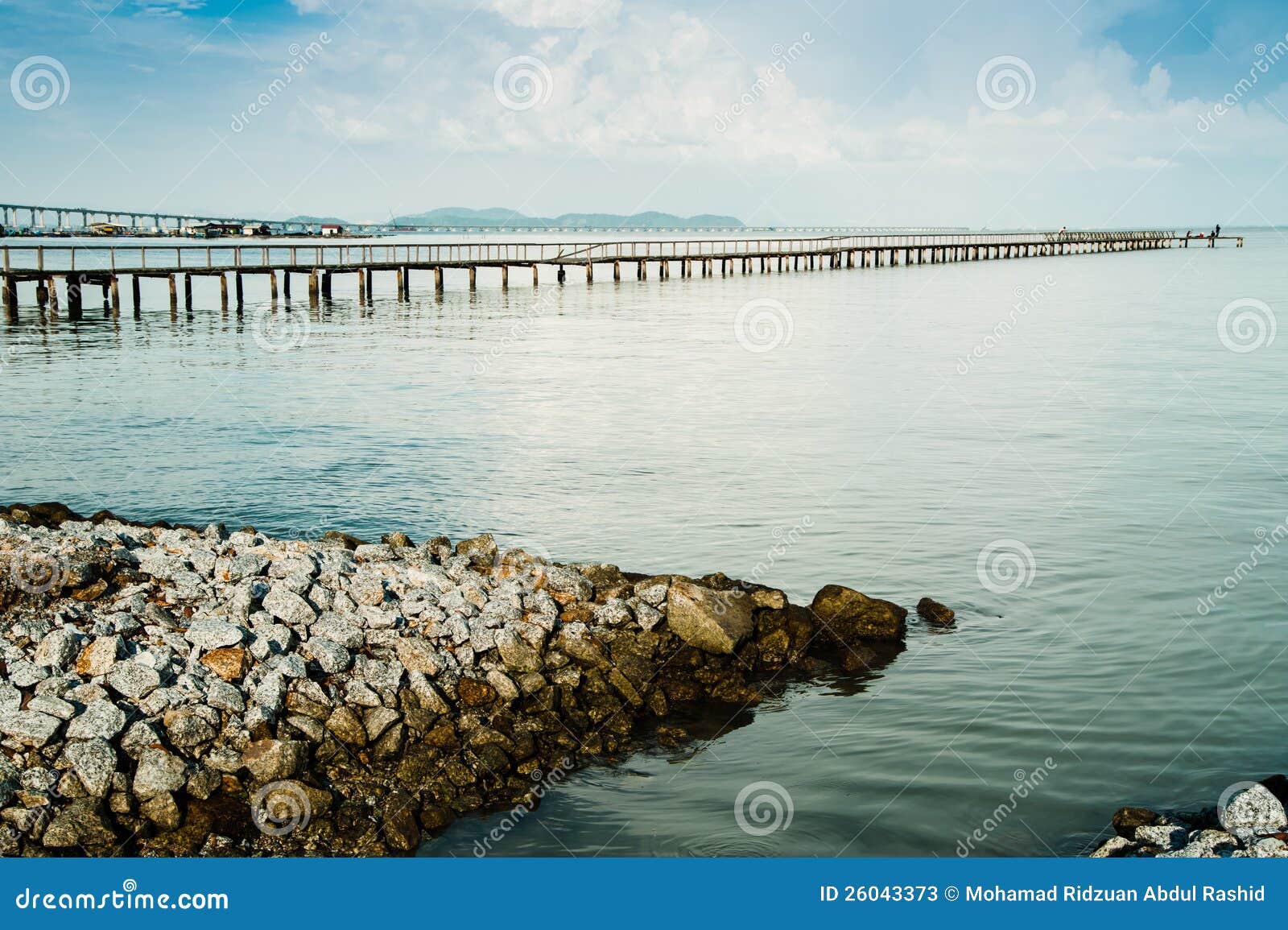 Fishing Jetty stock image. Image of island, melaka, shore - 26043373