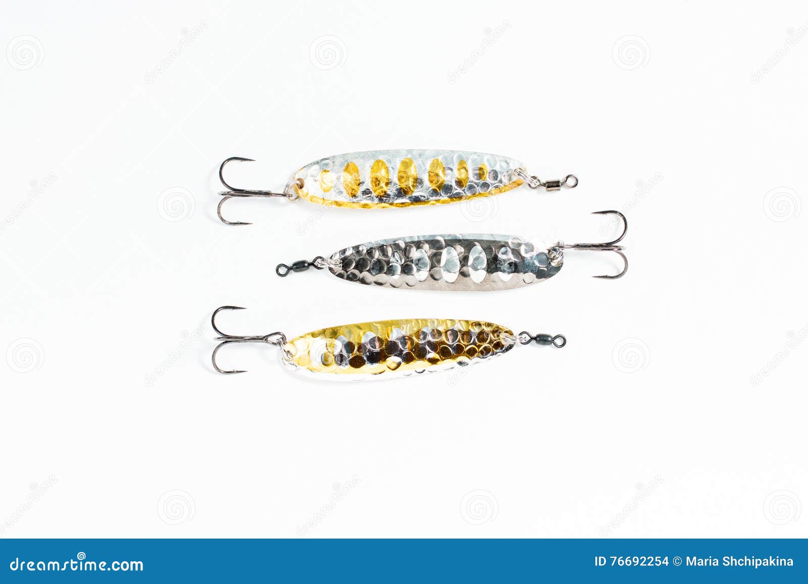 Fishing Jigs Closeup Isolated Stock Photo - Image of plugging, closeup ...