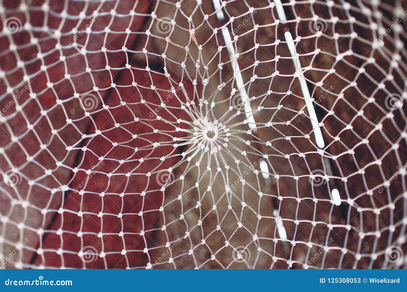 Fishing landing net detail stock image. Image of floor - 125308053