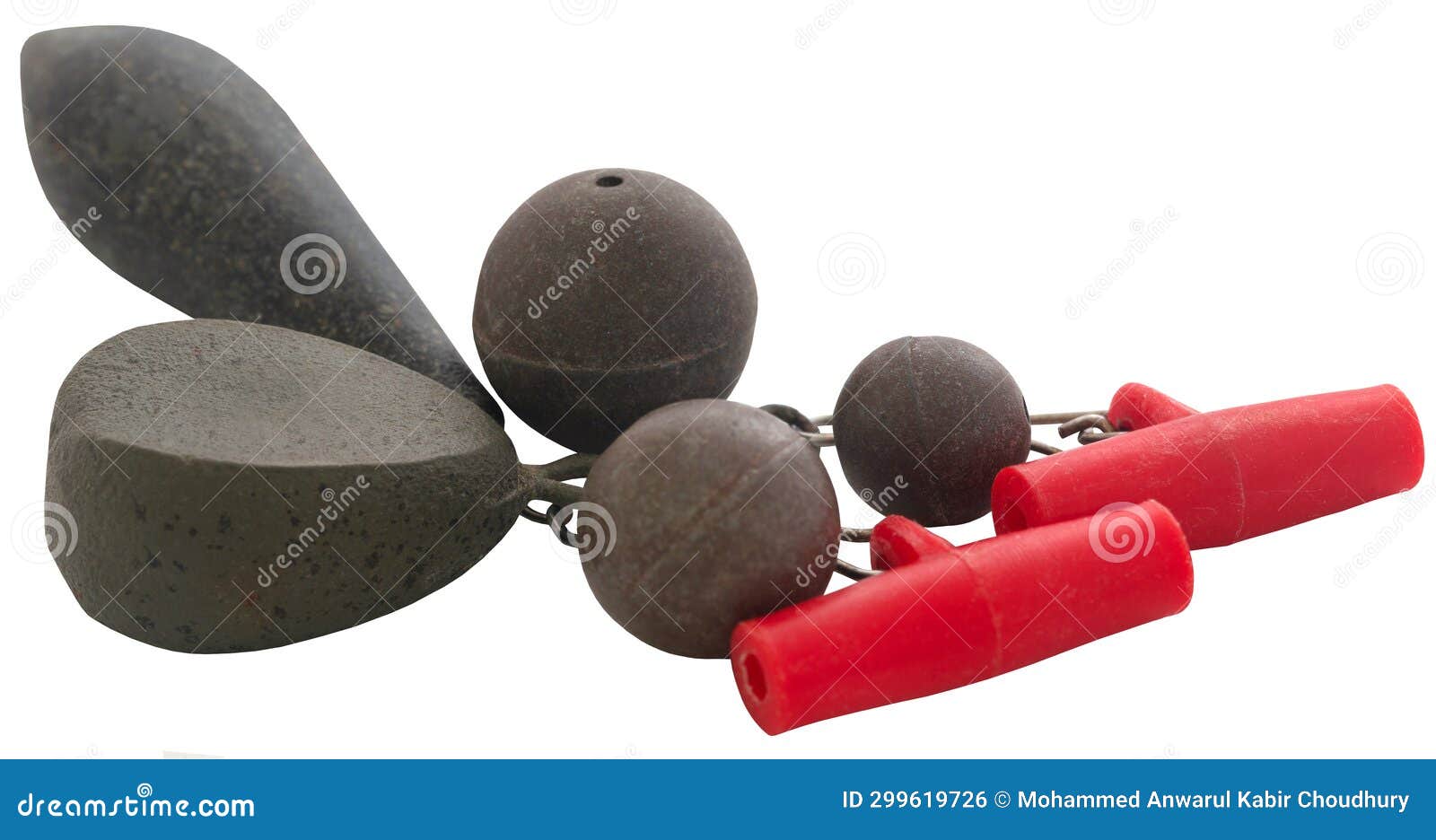 Fishing Lead for Sinking Bait Stock Photo - Image of angling, isolated ...