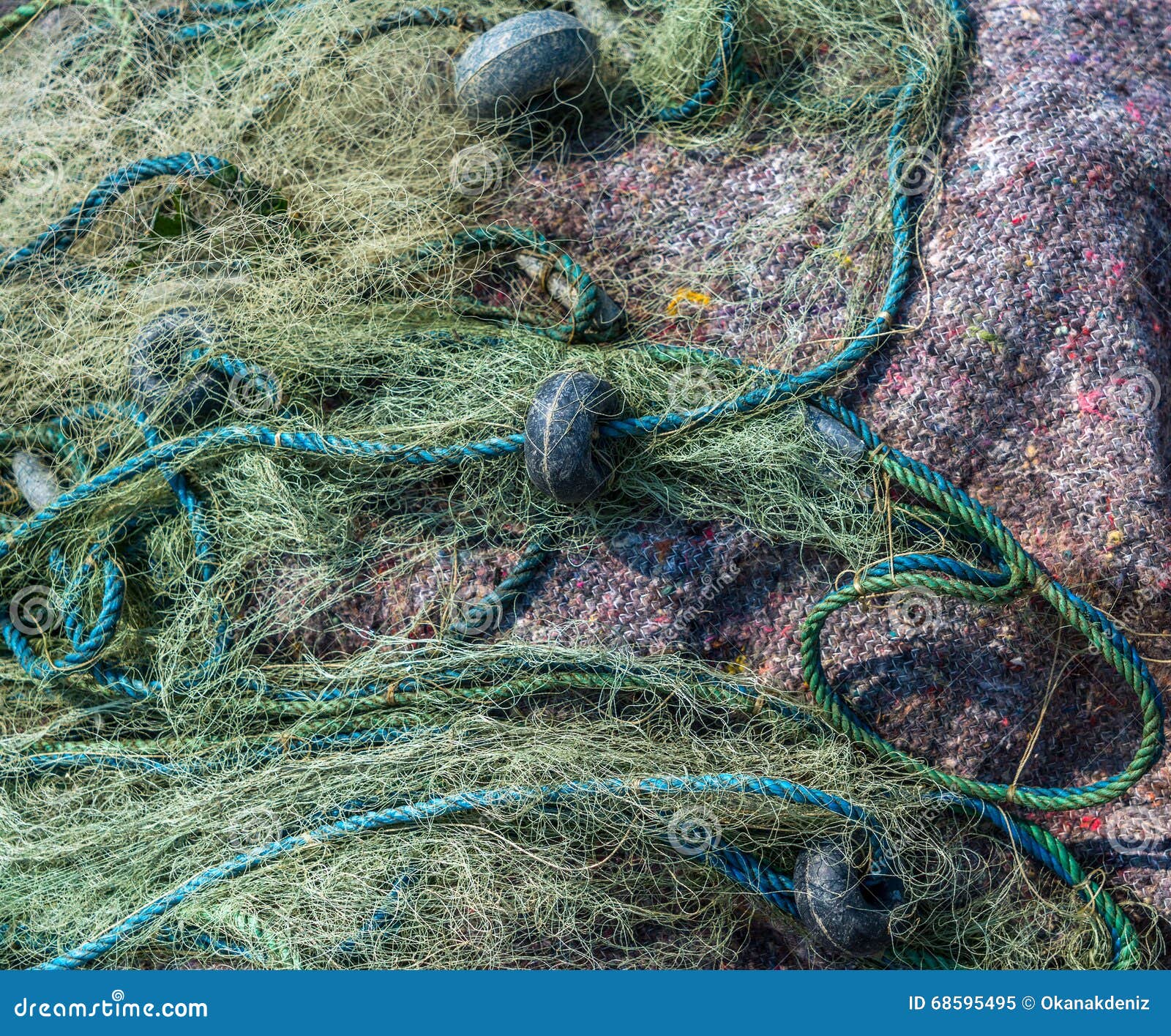 Fishing Lines Fishnets stock image. Image of industry - 68595495