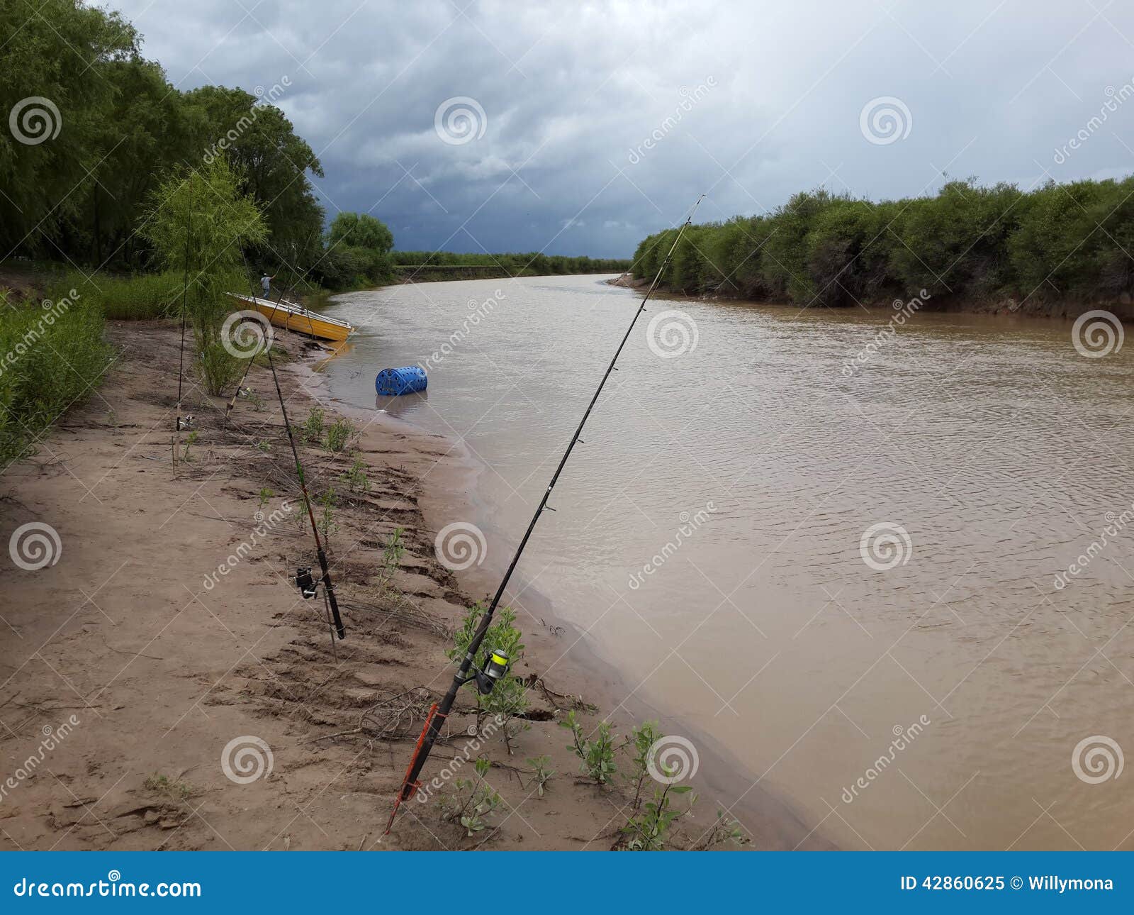 Fishing stock image. Image of boat, fishing, river, coast - 42860625