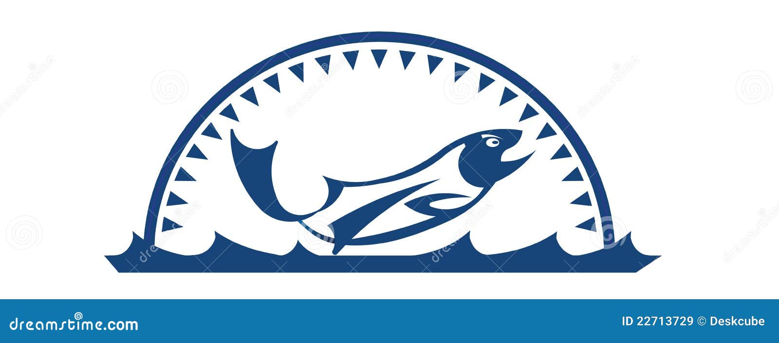 Stylized Barracuda Tattoo Isolated Vector Illustration | CartoonDealer ...