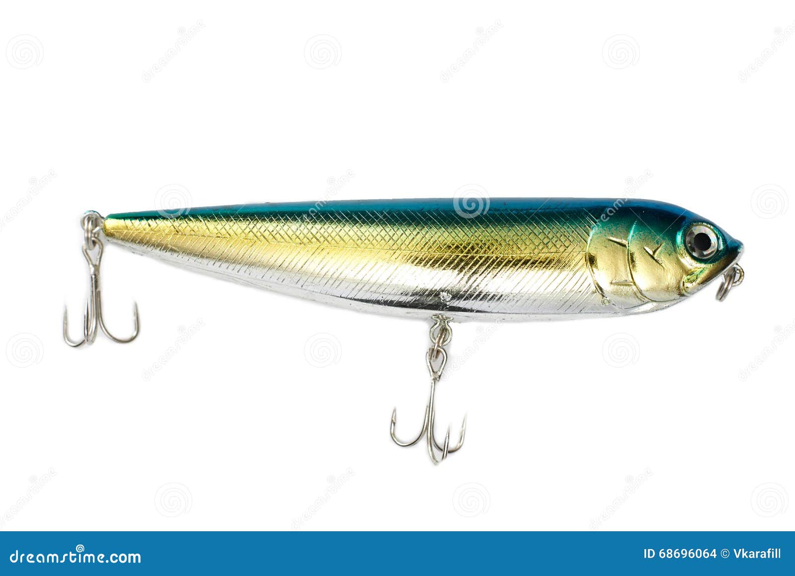 Fishing Lure Isolated on White Background. Stock Photo - Image of ...