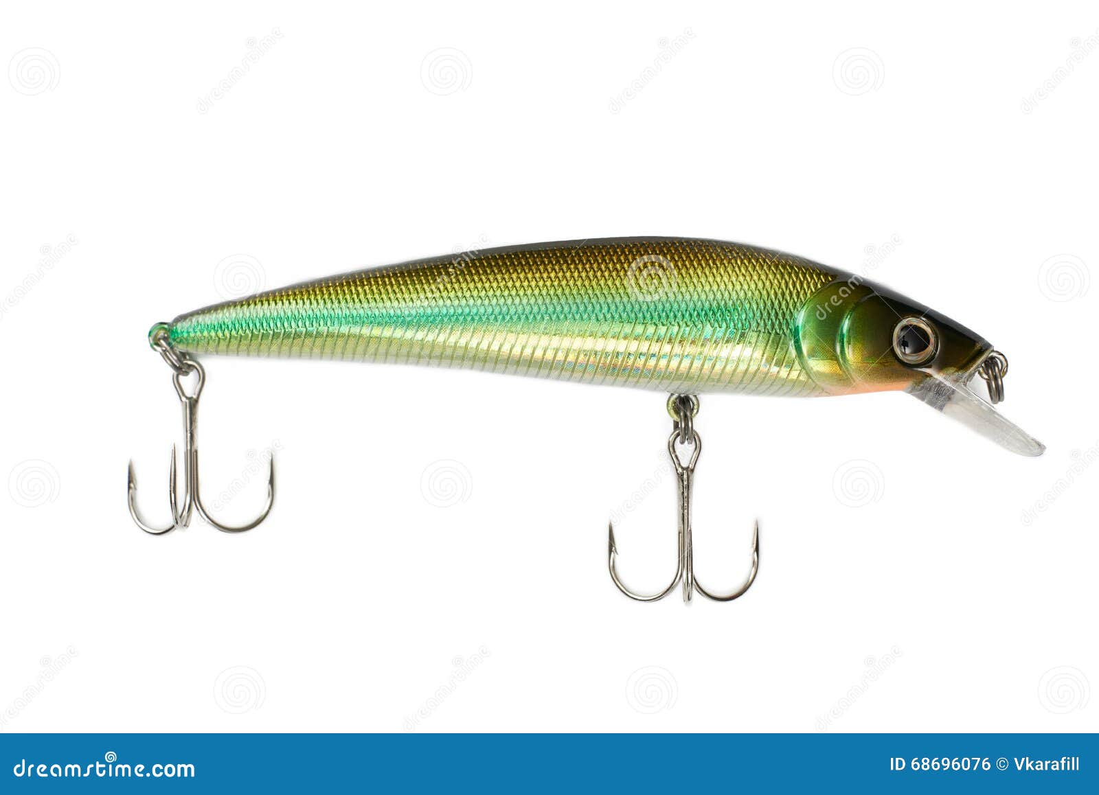 Fishing Lure Isolated on White Background. Stock Photo - Image of ...