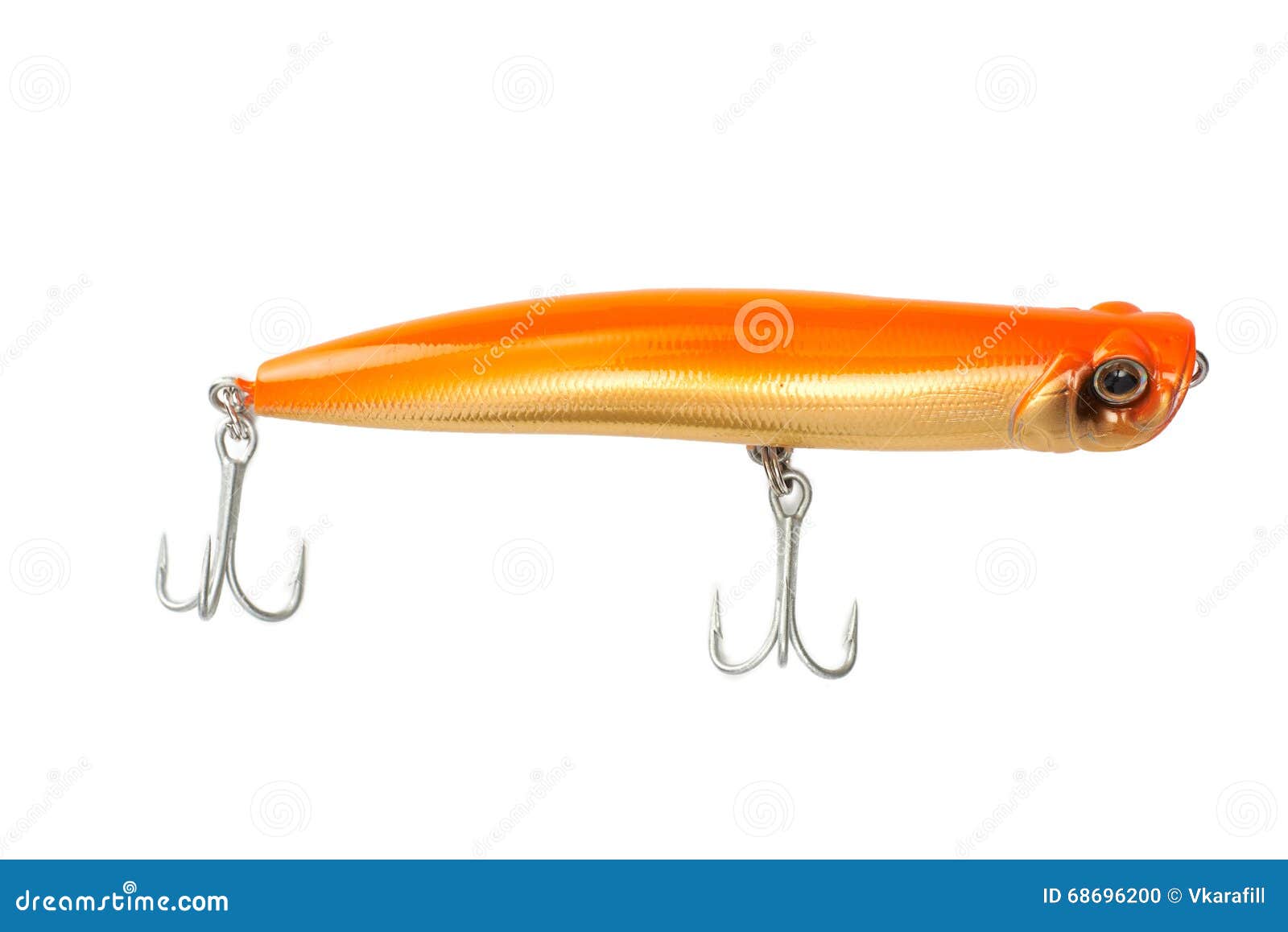 Fishing Lure Isolated on White Background. Stock Photo - Image of ...