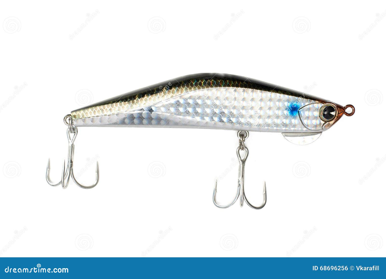 Fishing Lure Isolated on White Background. Stock Photo - Image of hobby ...