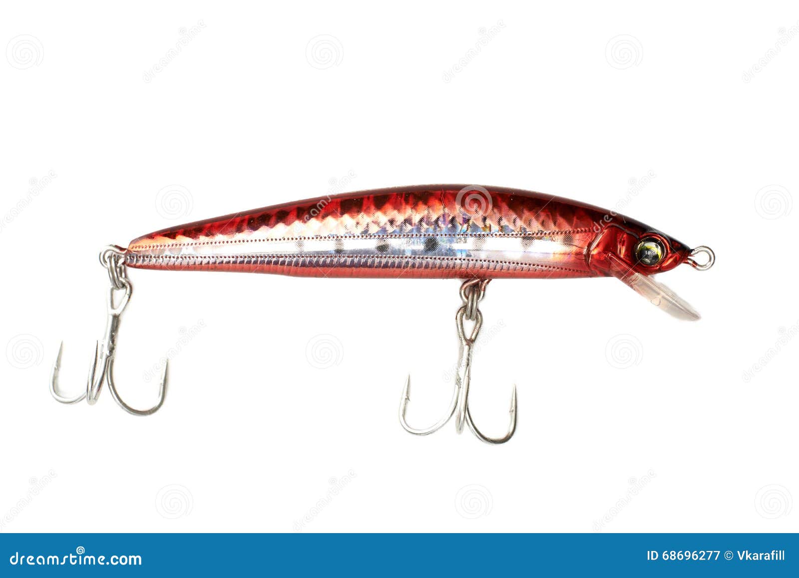 Fishing Lure Isolated on White Background. Stock Image - Image of sport ...