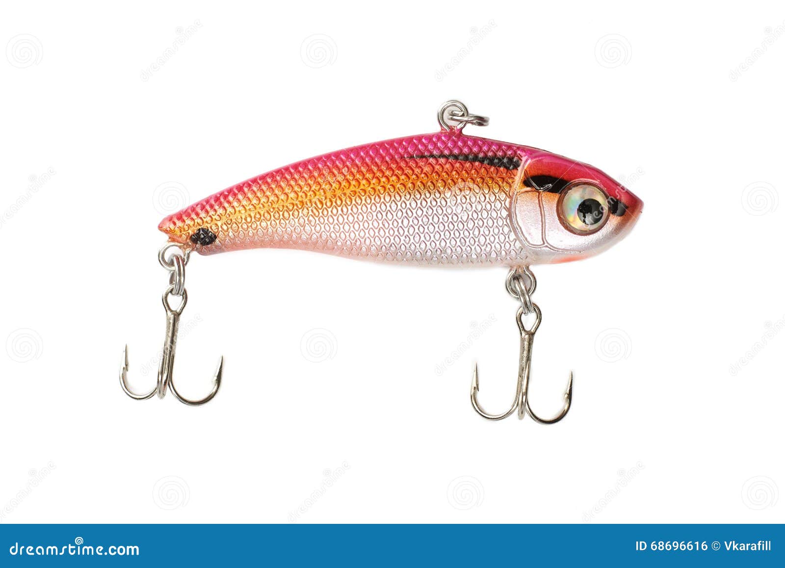 Fishing Lure Isolated on White Background. Stock Photo - Image of ...