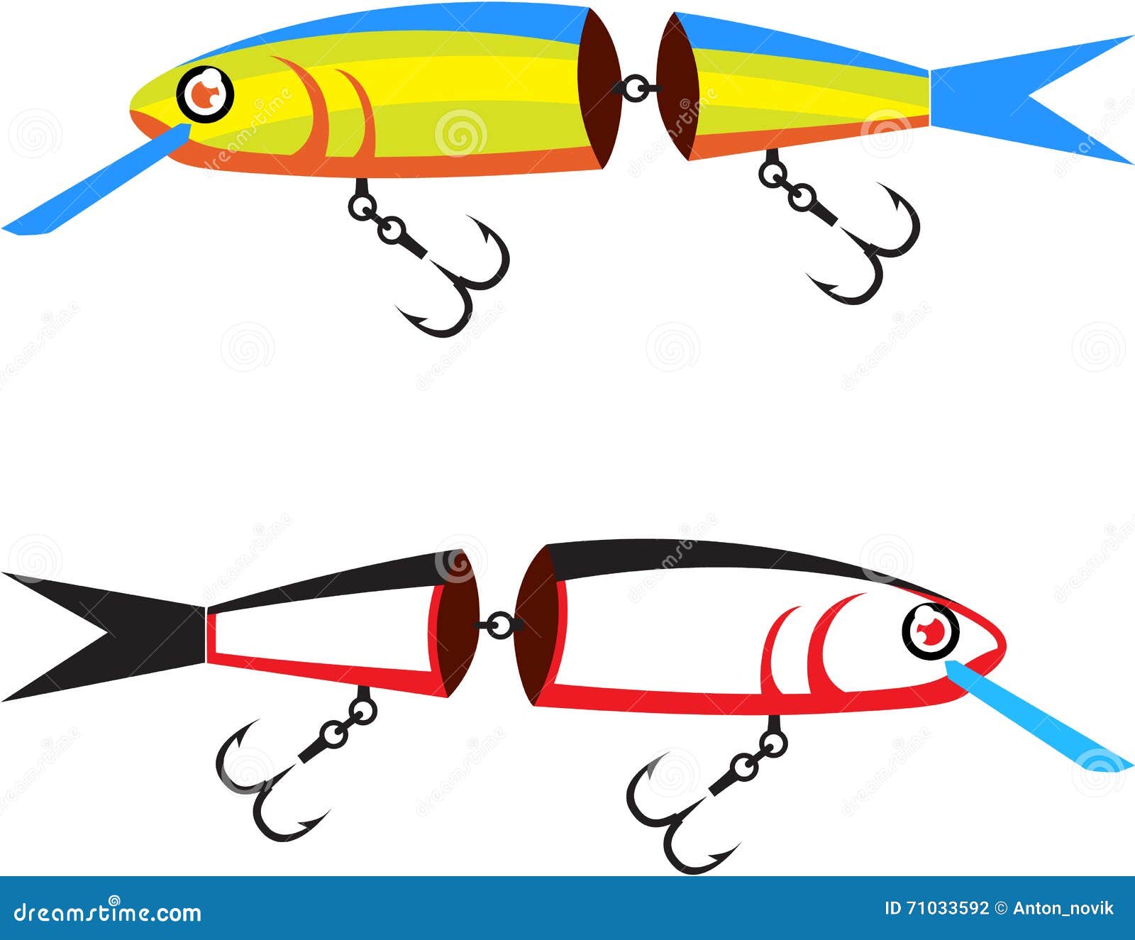 Fishing Lure stock vector. Illustration of deep, balsa - 71033592