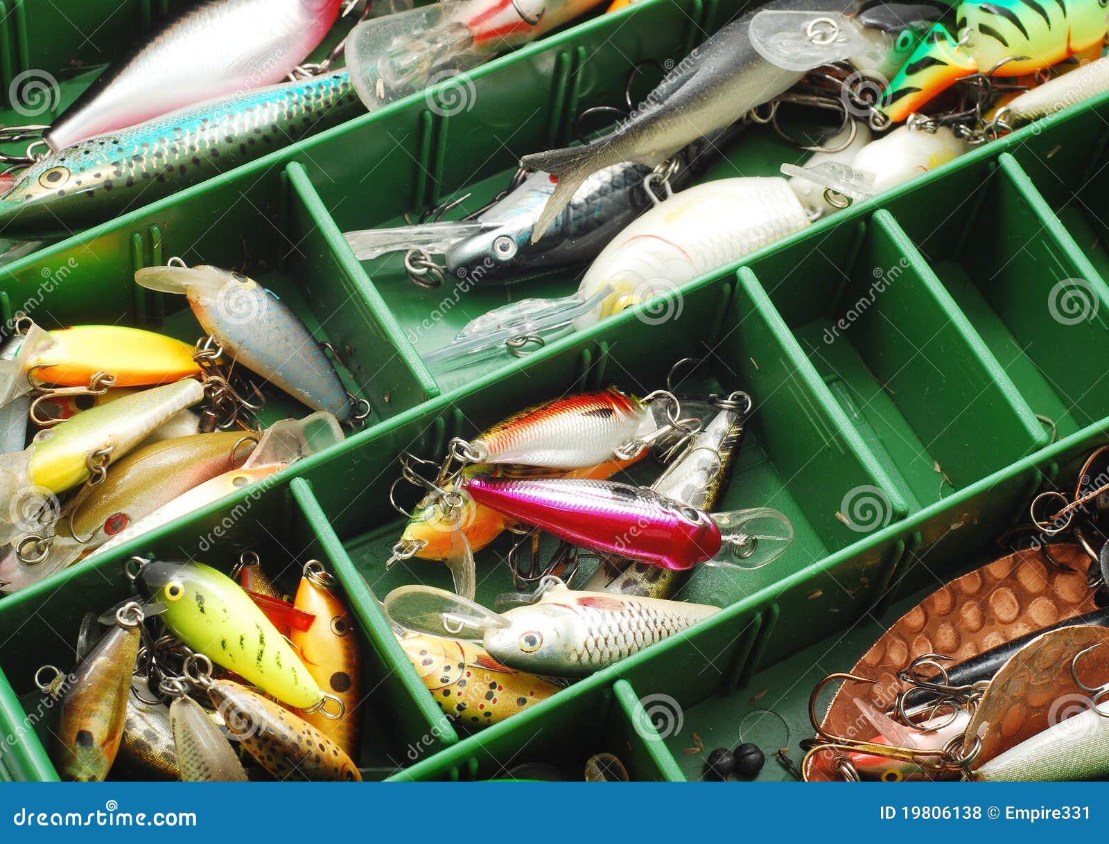 Fishing lures stock photo. Image of lures, spinner, bait - 19806138