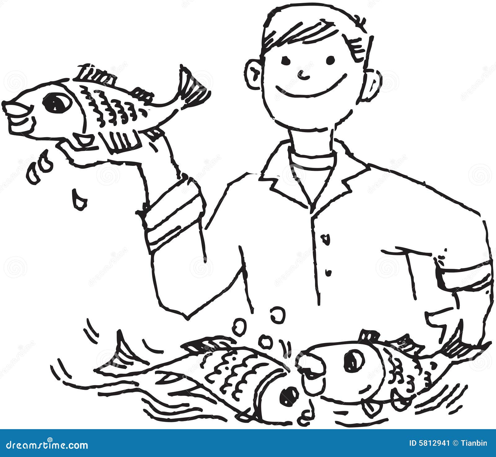 Bent Fishing Rod Vector Curved Rod Blanks Illustration | CartoonDealer ...