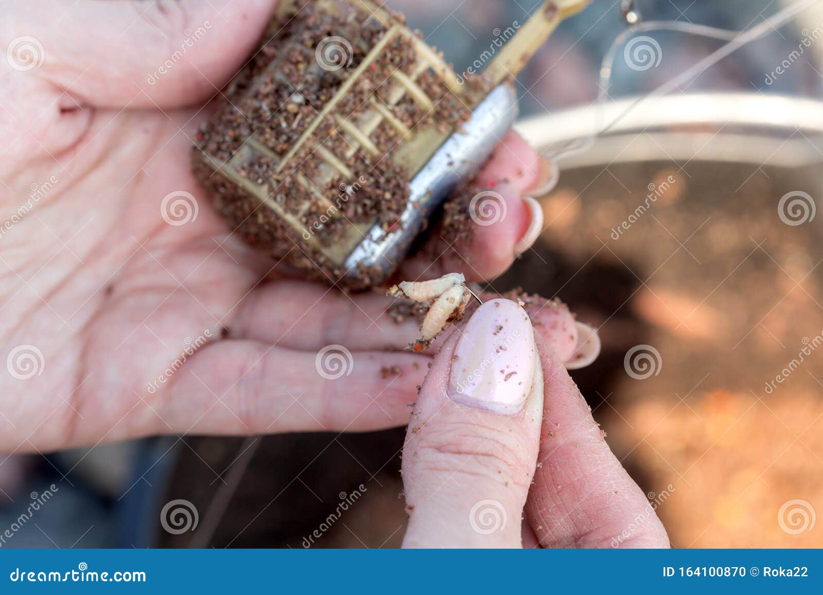 Fishing method feeder stock photo. Image of heavy, feed - 164100870