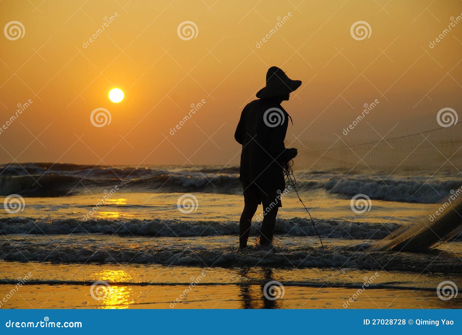 Fishing in the morning stock photo. Image of offing, scenery - 27028728