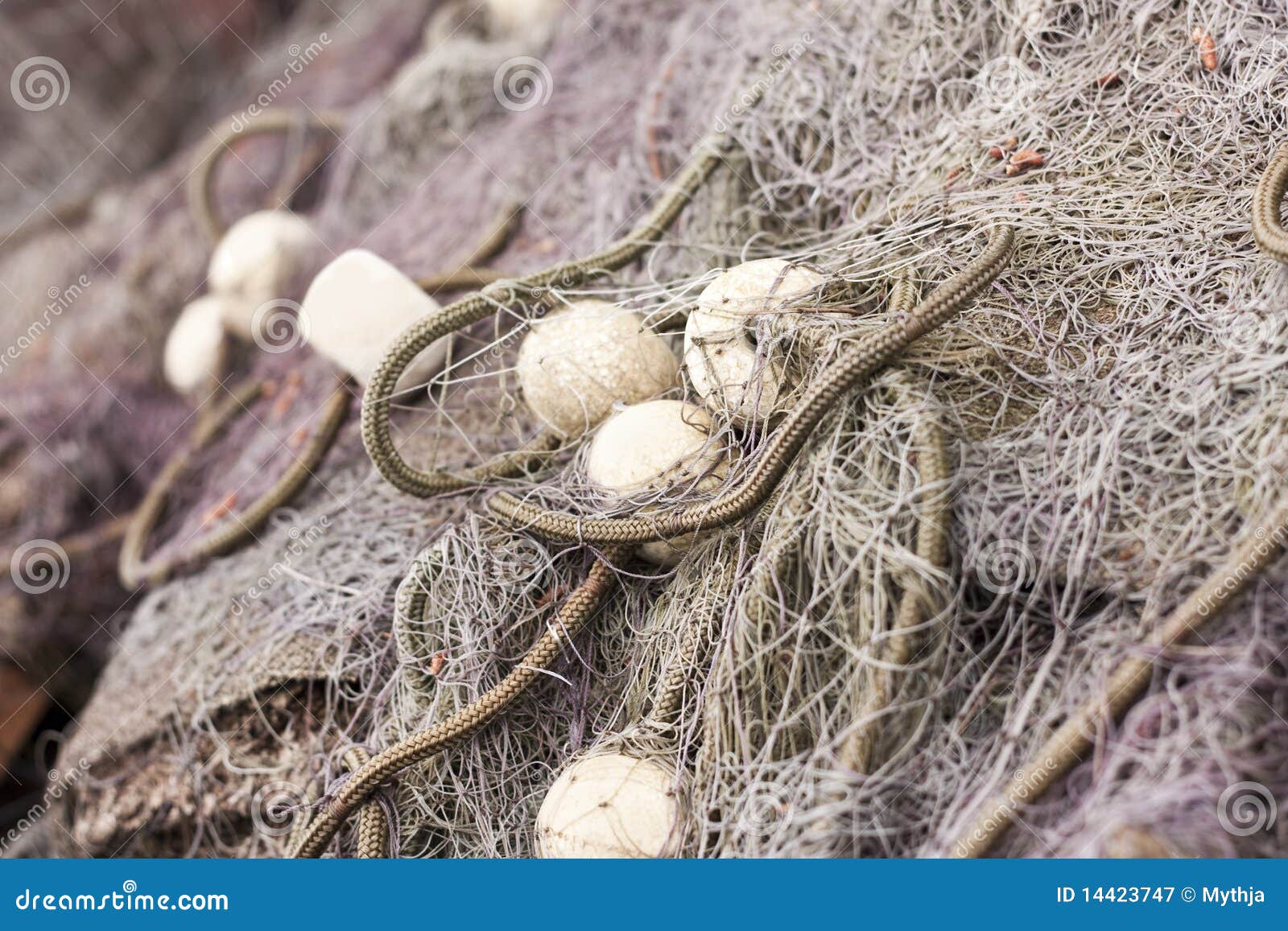Fishing net stock image. Image of boat, horizontal, cork - 14423747