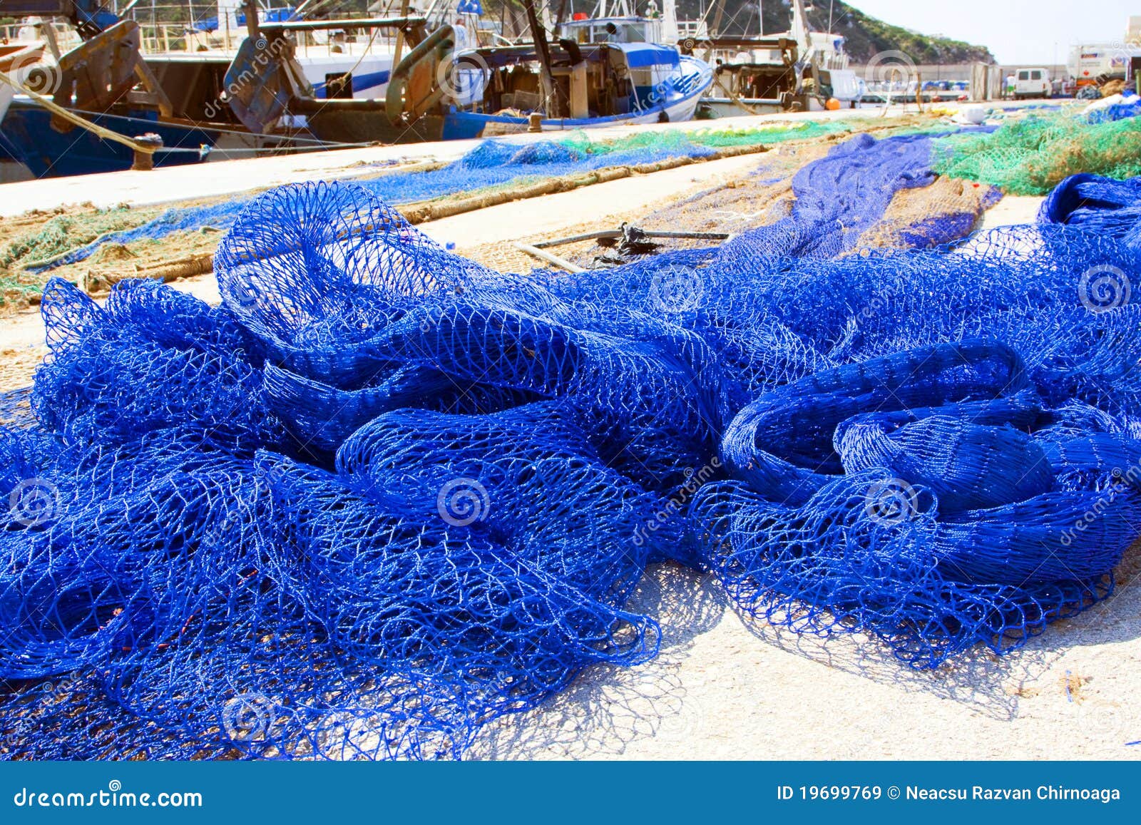 Fishing net stock image. Image of spear, gear, ocean - 19699769