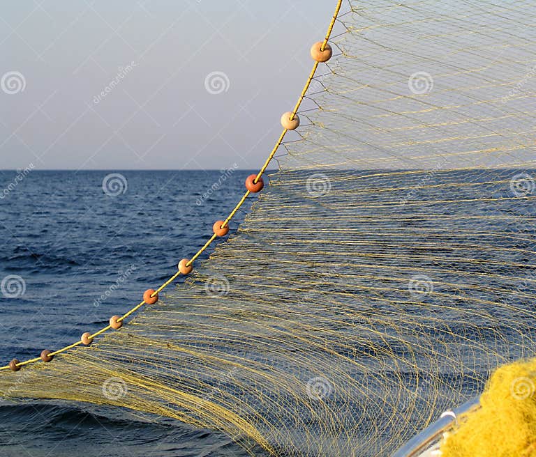 Fishing net stock image. Image of seaside, water, aegean - 219093