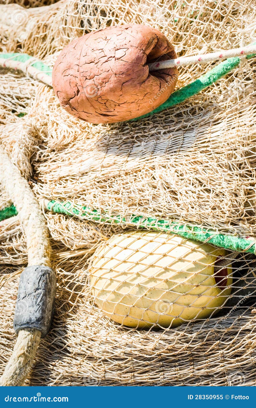 Fishing net stock image. Image of cork, equipment, tranquil - 28350955