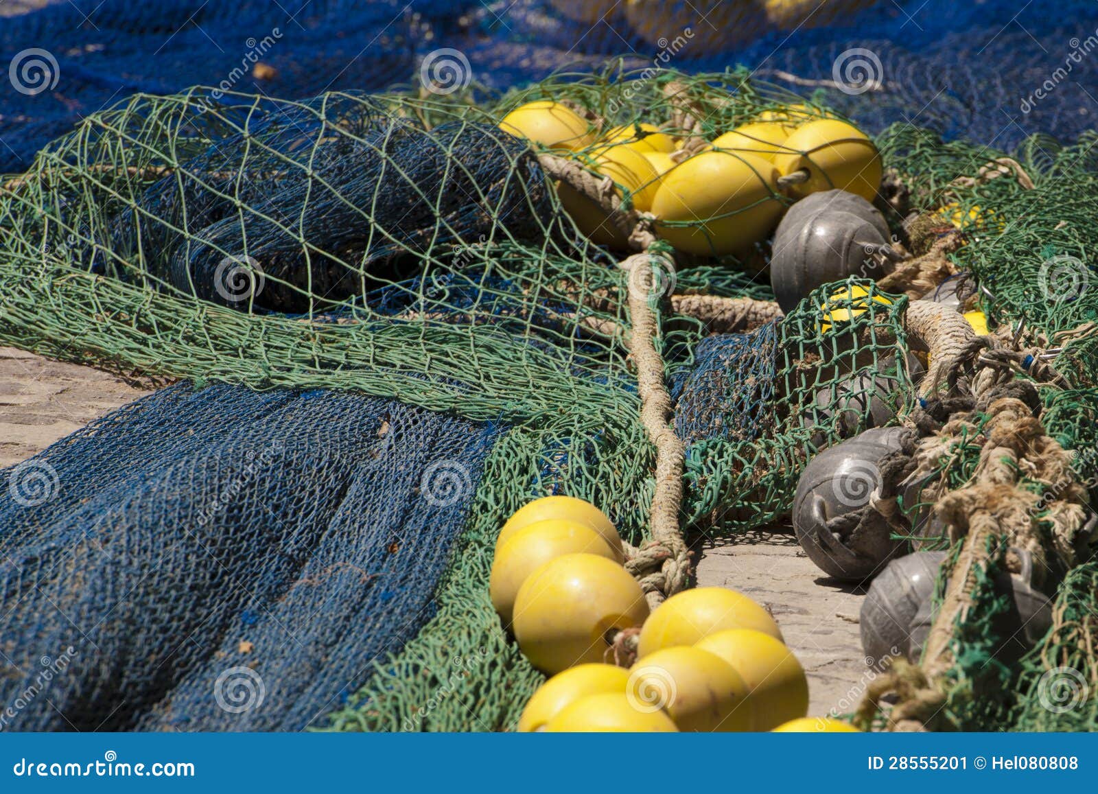 Fishing net stock image. Image of floats, fishing, ropes - 28555201