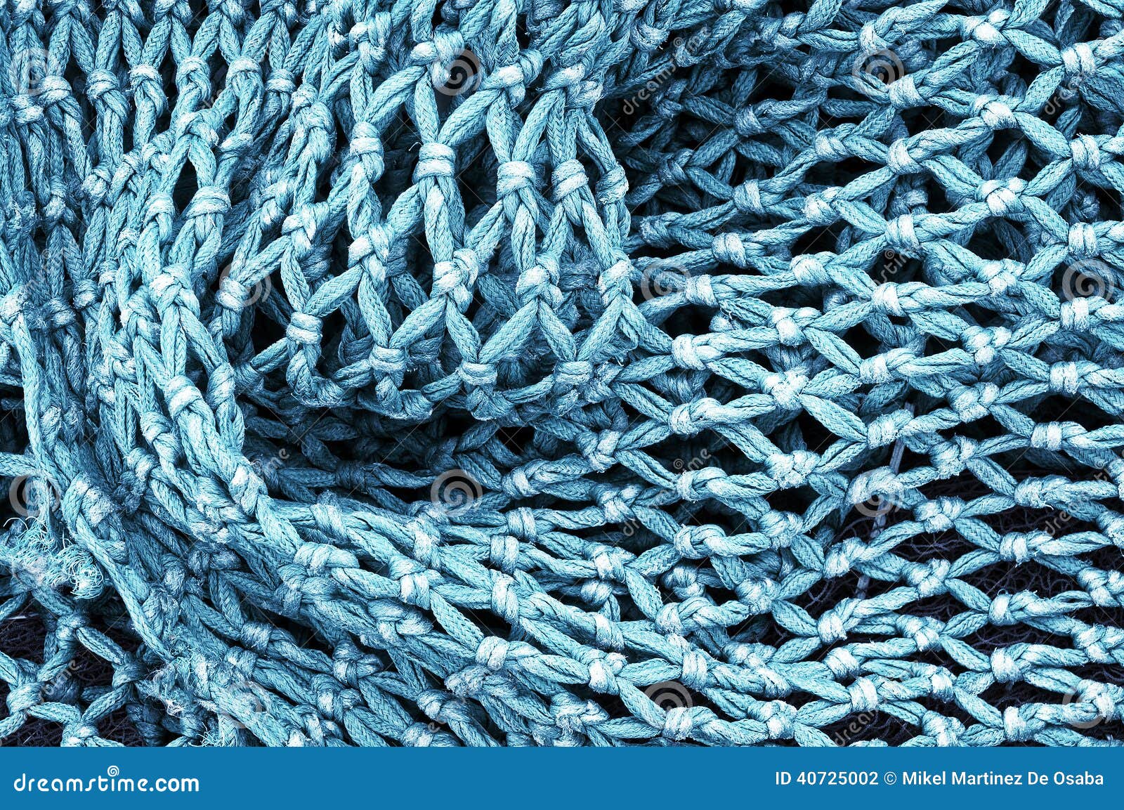 Fishing net stock photo. Image of knot, color, blue, detail - 40725002