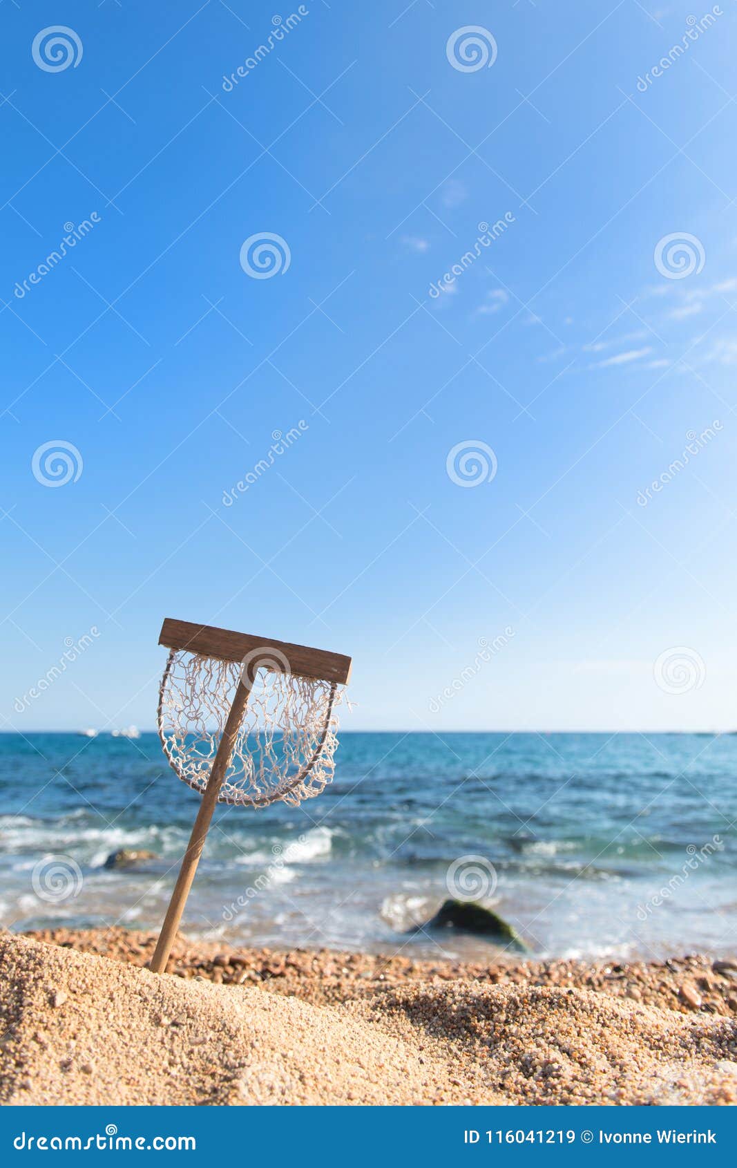 Fishing net at the beach stock image. Image of sand - 116041219