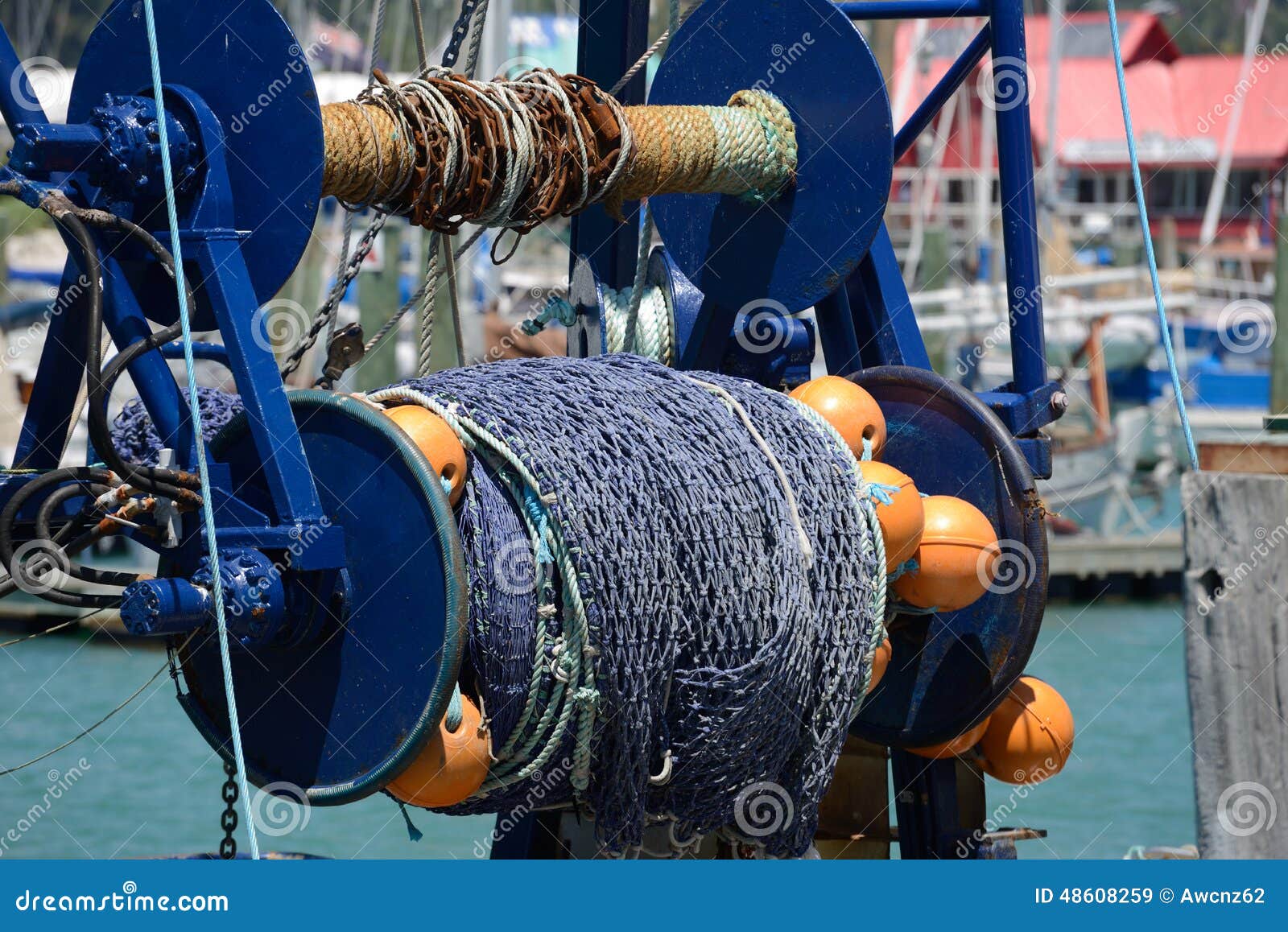 Fishing net stock image. Image of boating, cable, south - 48608259