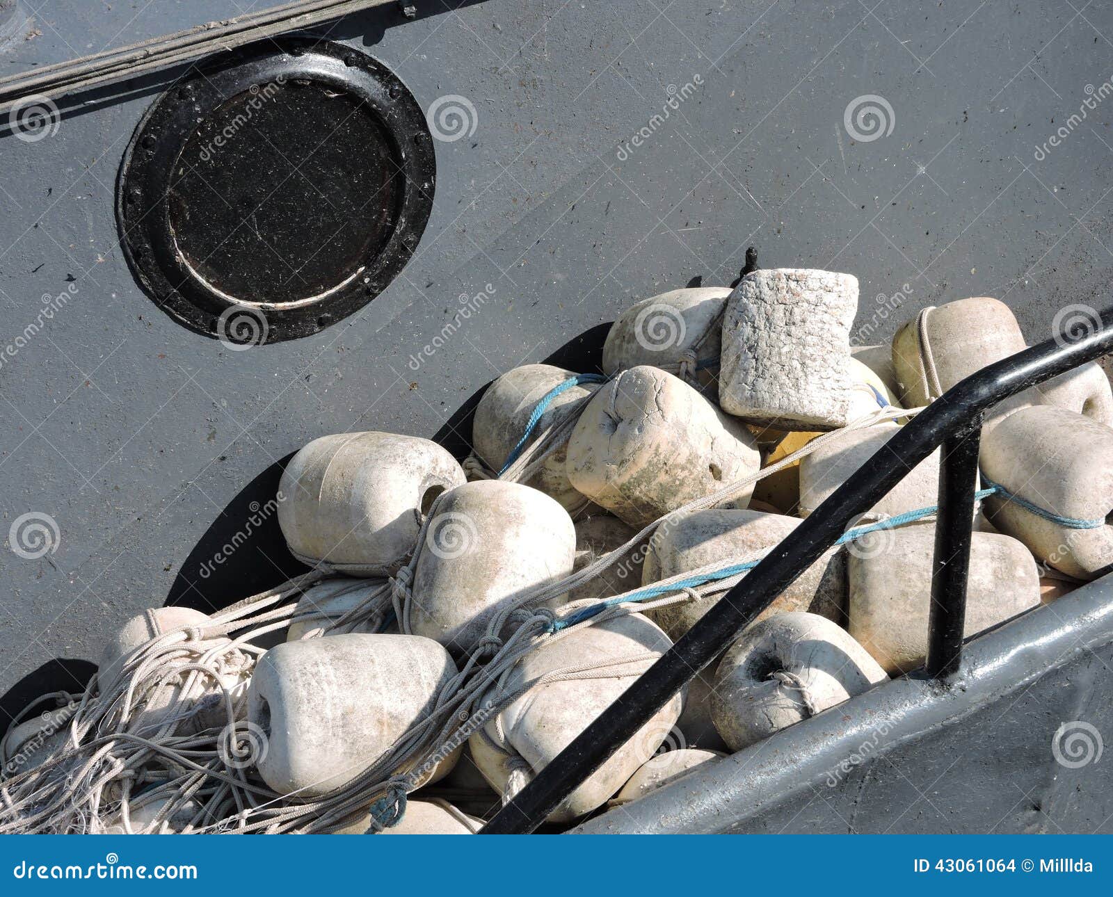 Fishing net floats stock photo. Image of fish, lagoon - 43061064