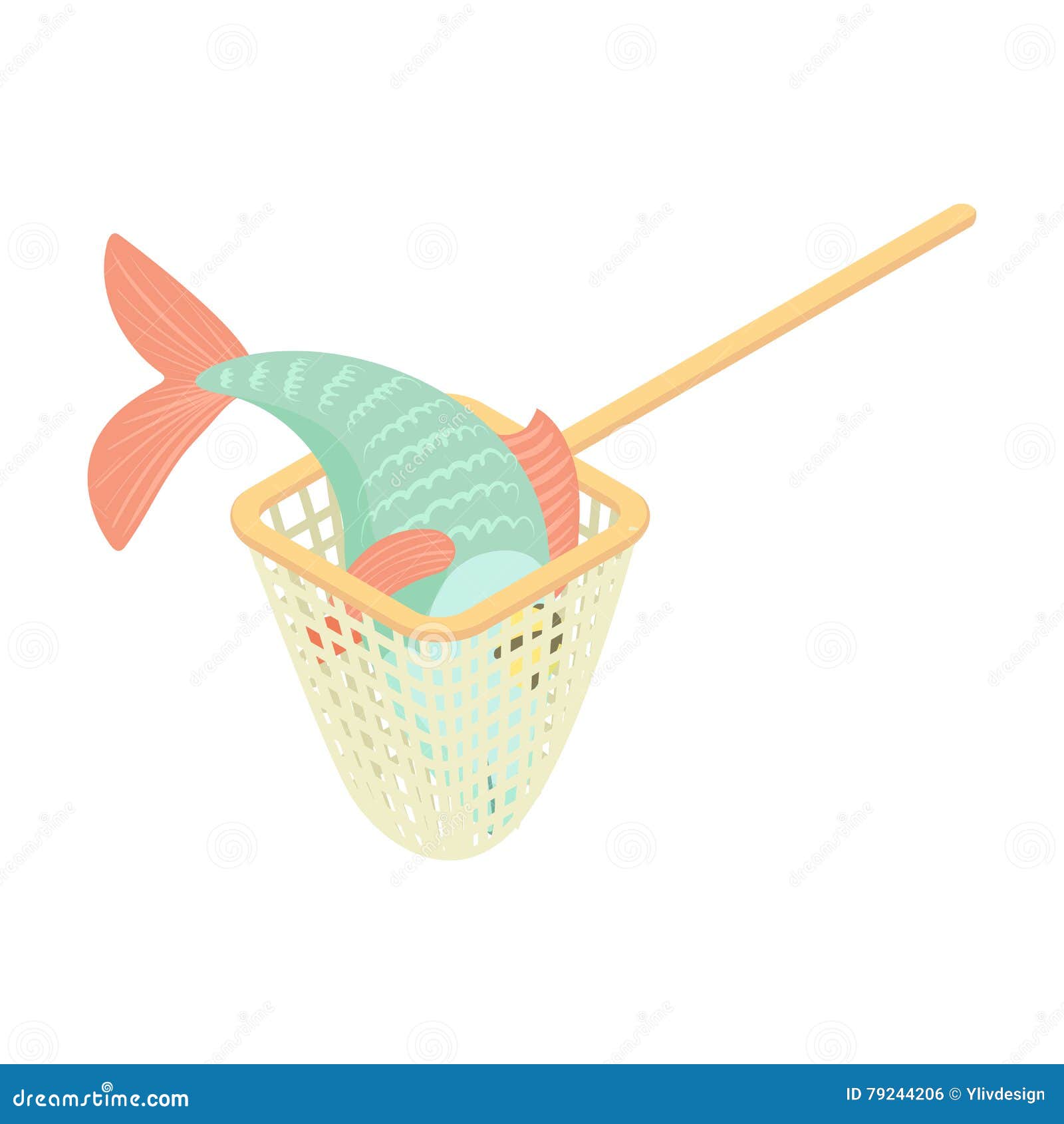 Fishing Net Icon, Cartoon Style Stock Vector - Illustration of ...