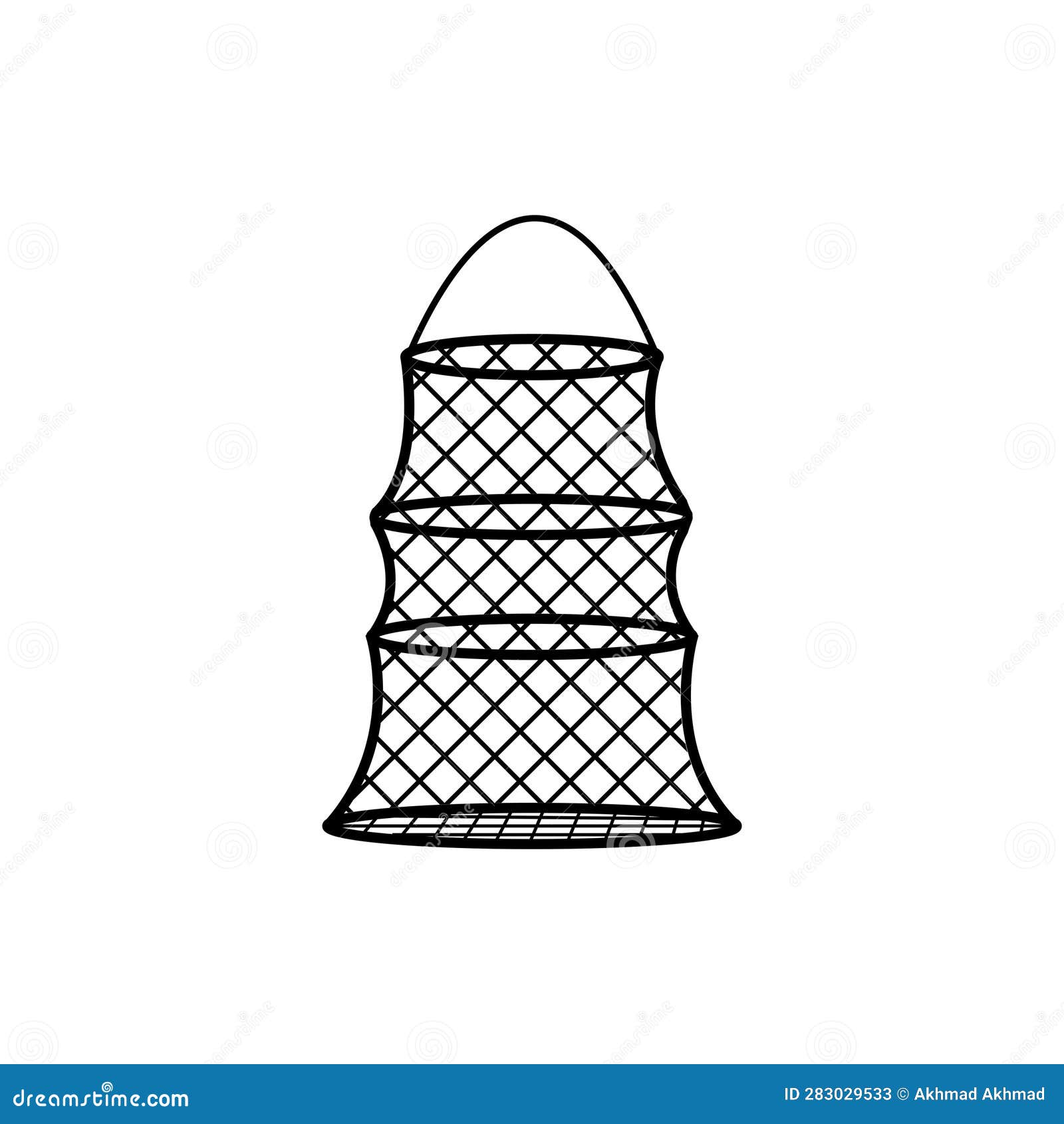 Fishing net icon stock vector. Illustration of isolated - 283029533