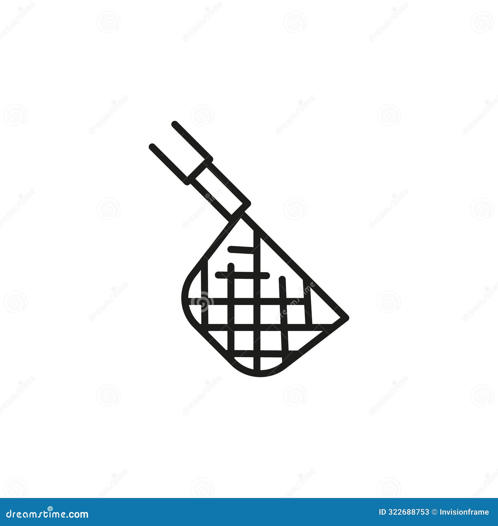 Fishing Net Icon stock illustration. Illustration of gear - 322688753